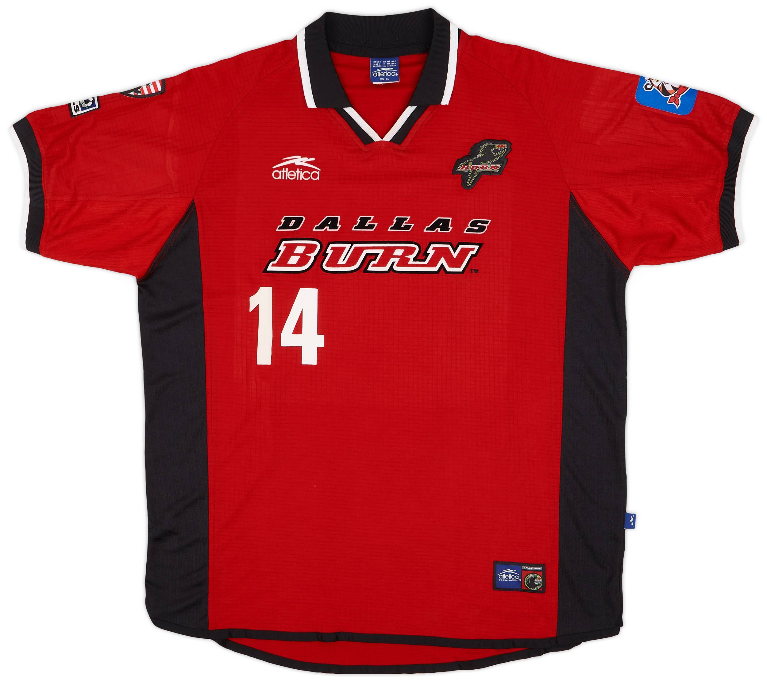 2002 Dallas Burn Match Issue Home Shirt Morrison #14