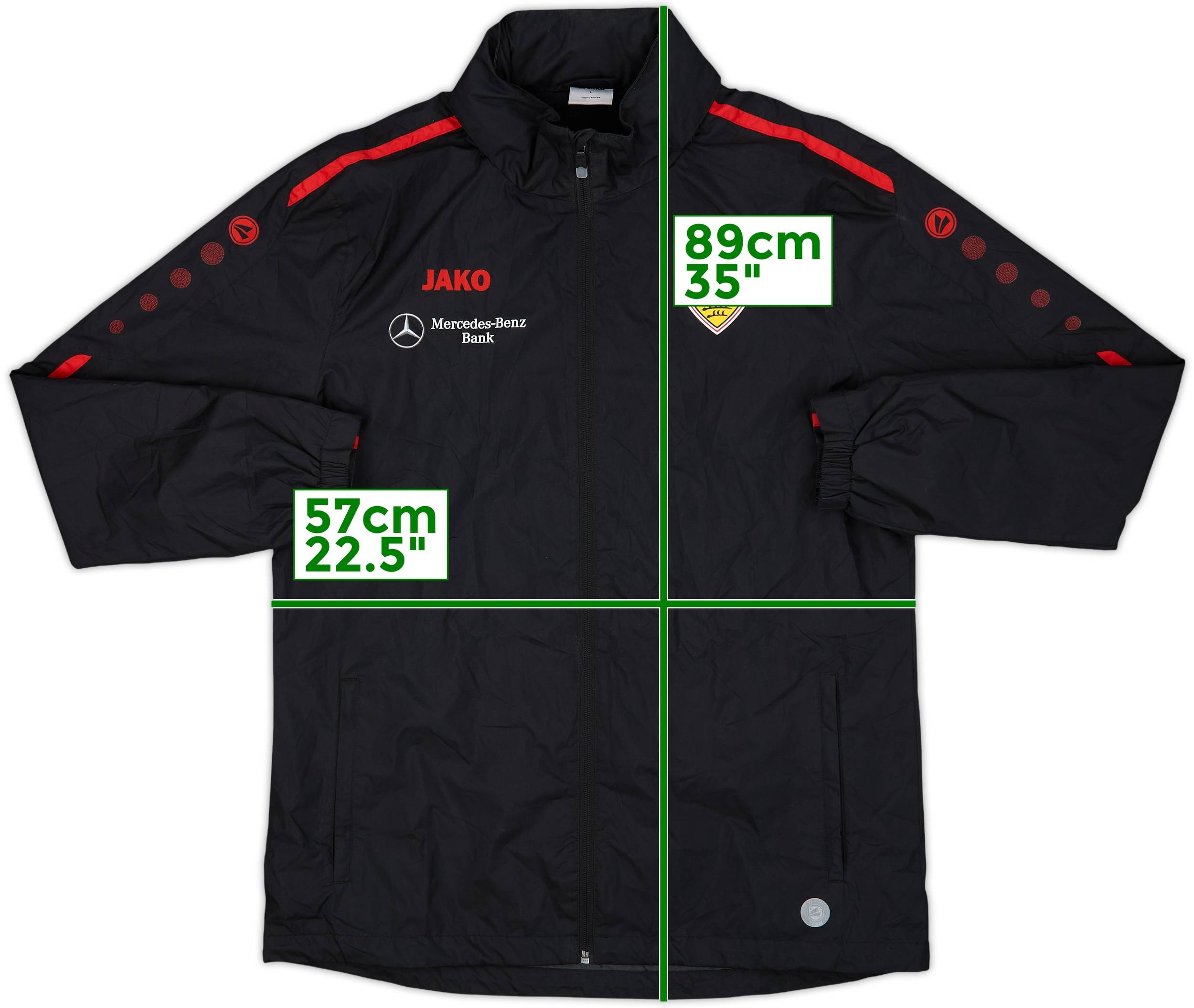 2019-20 Stuttgart Jako Hooded Rain Jacket - 9/10 - (L)