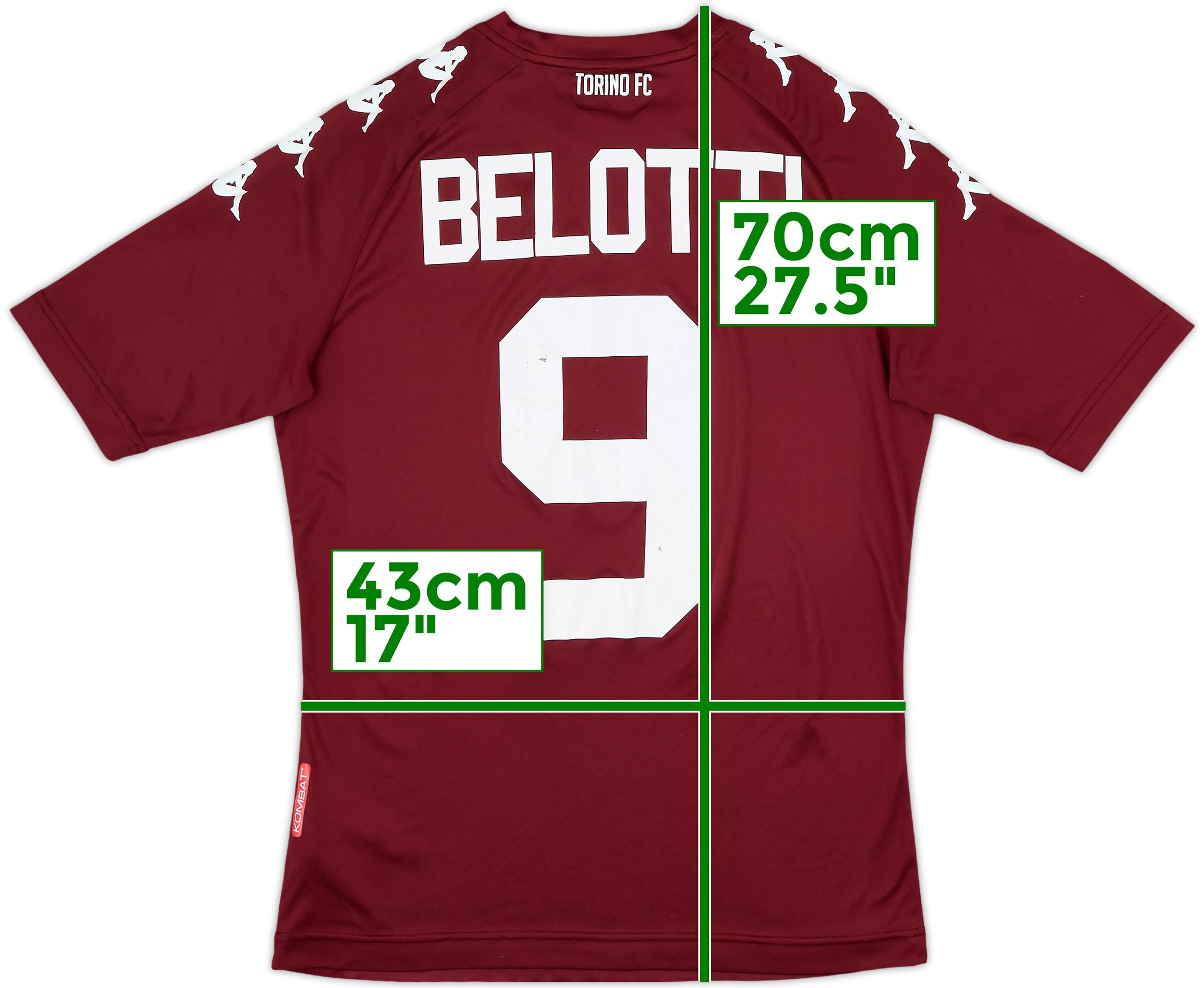 2017-18 Torino Home Shirt Belotti #9 - 5/10 - (S)