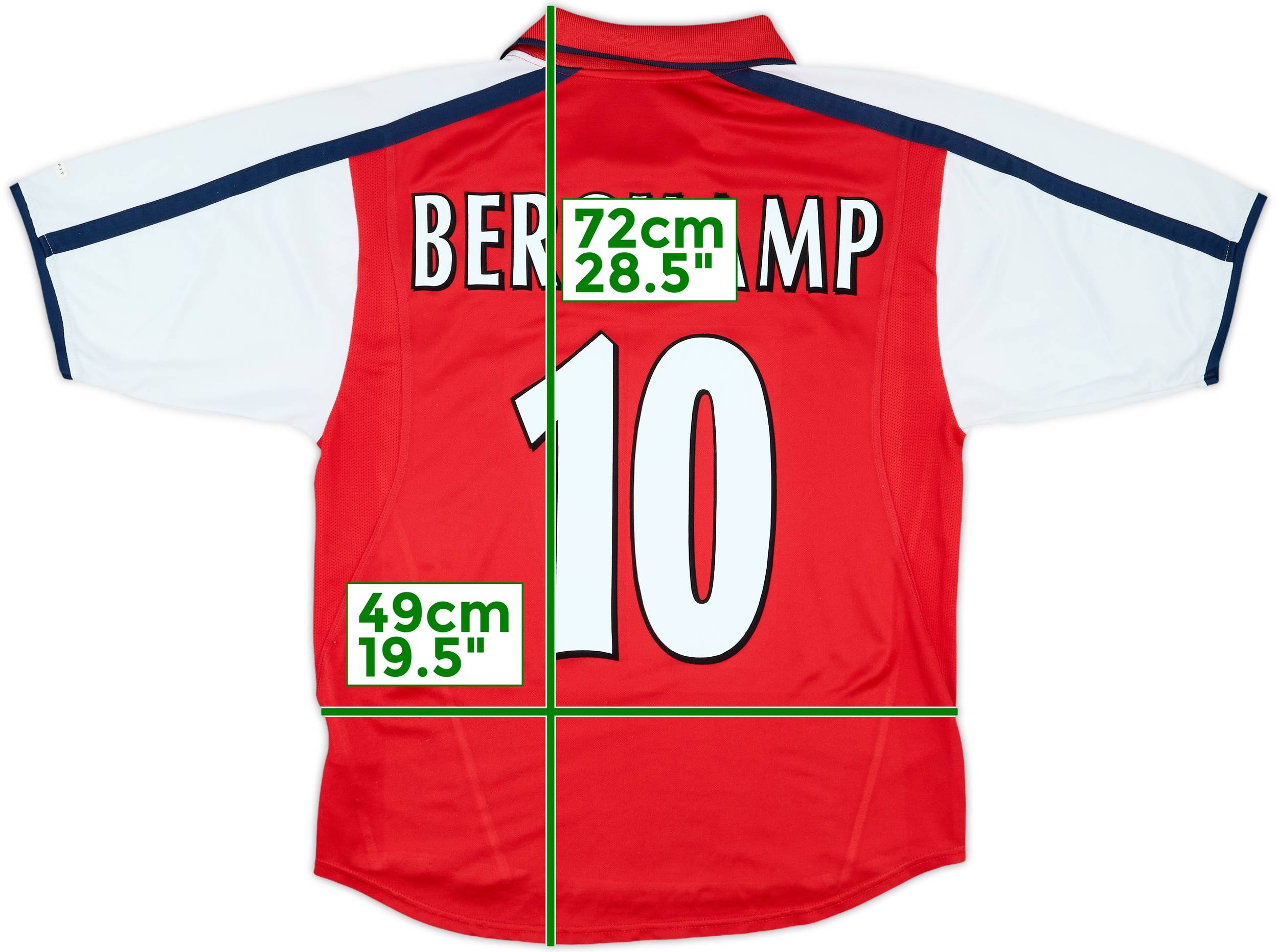 2000-02 Arsenal Home Shirt Bergkamp #10 - 6/10 - (S)