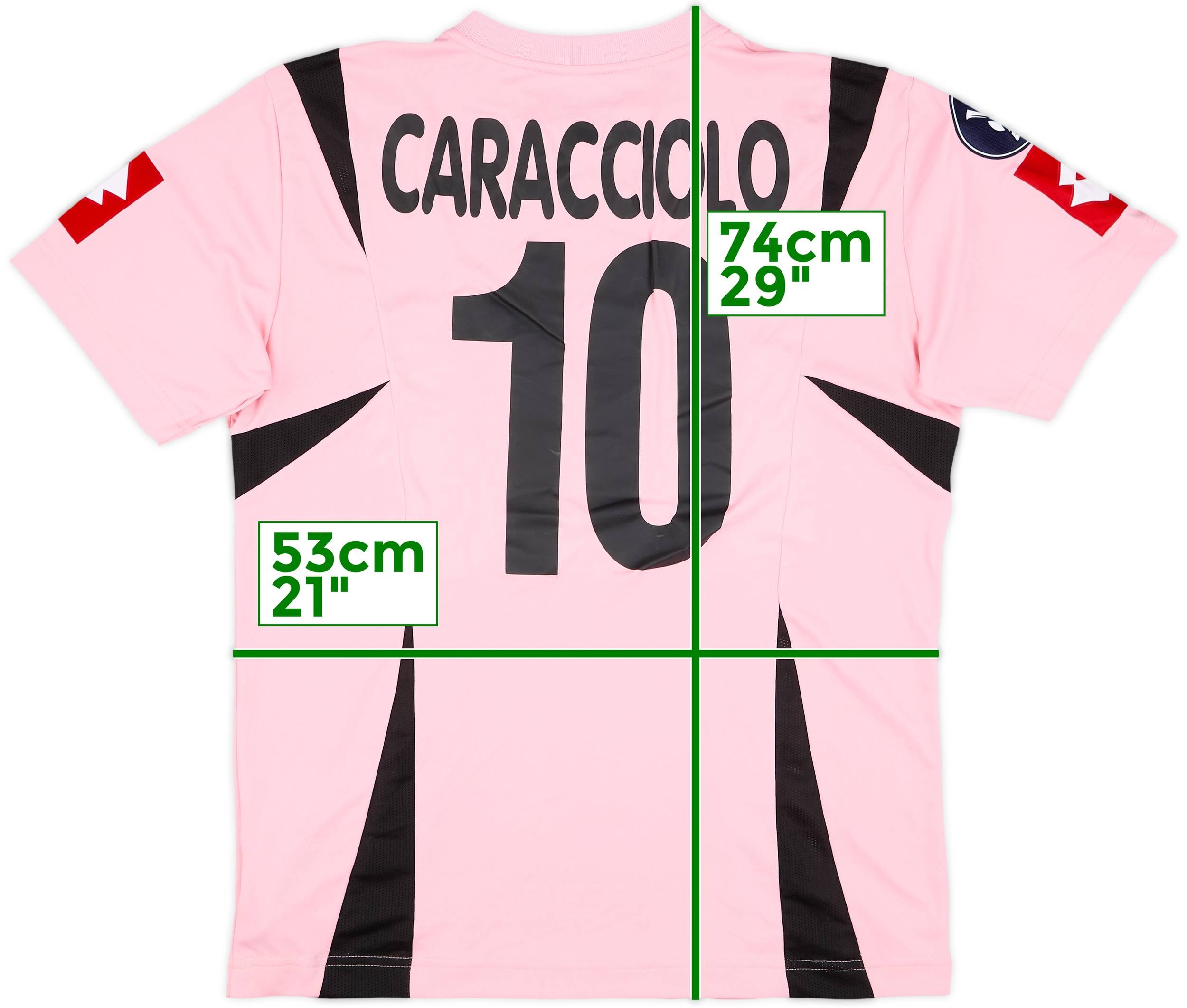 2006-07 Palermo Match Issue UEFA Cup Home Shirt Caracciolo #10