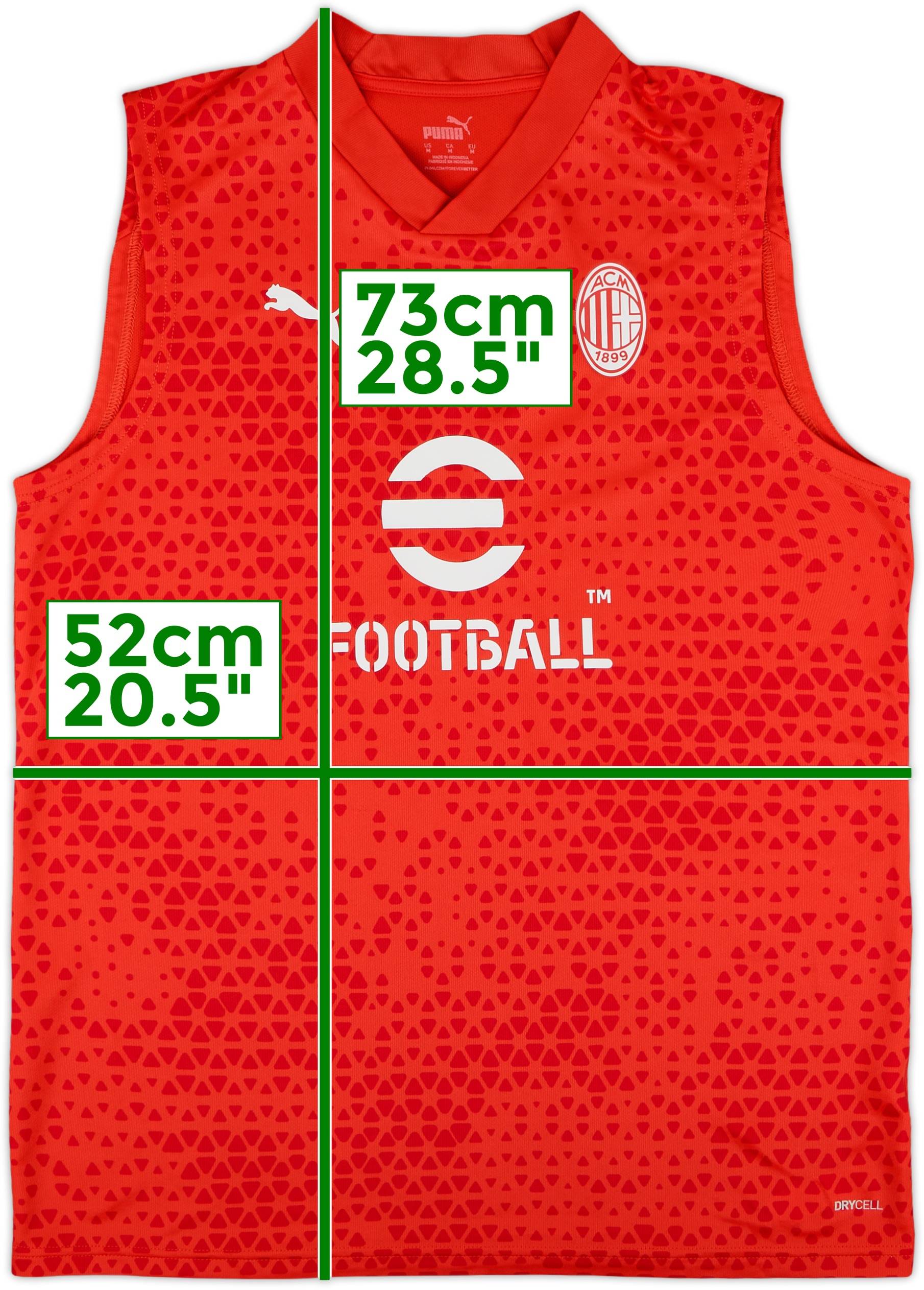 2022-23 AC Milan Puma Training Vest - 10/10 - (M)
