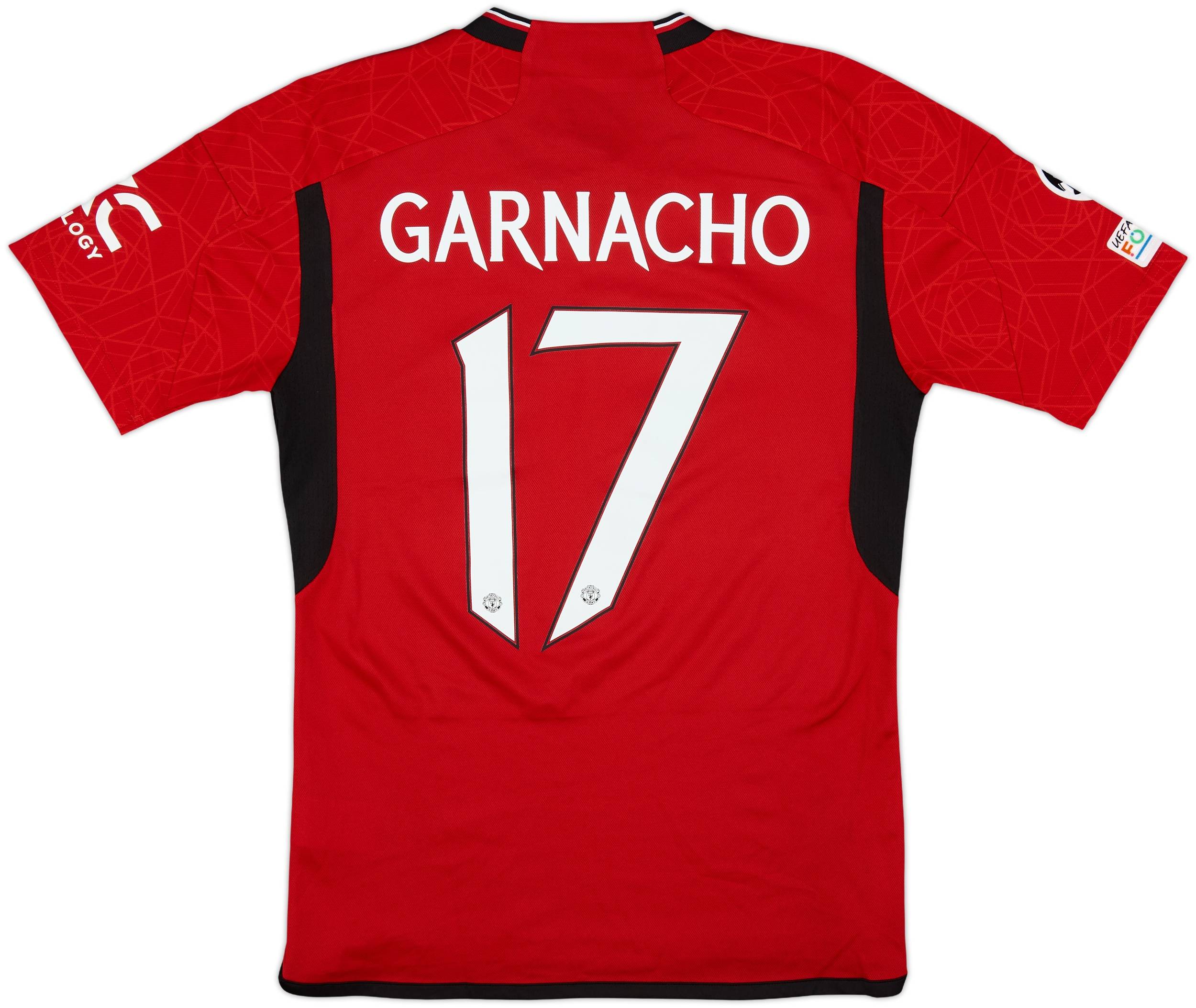 2023-24 Manchester United Home Shirt Garnacho #17 - 8/10 - (S)