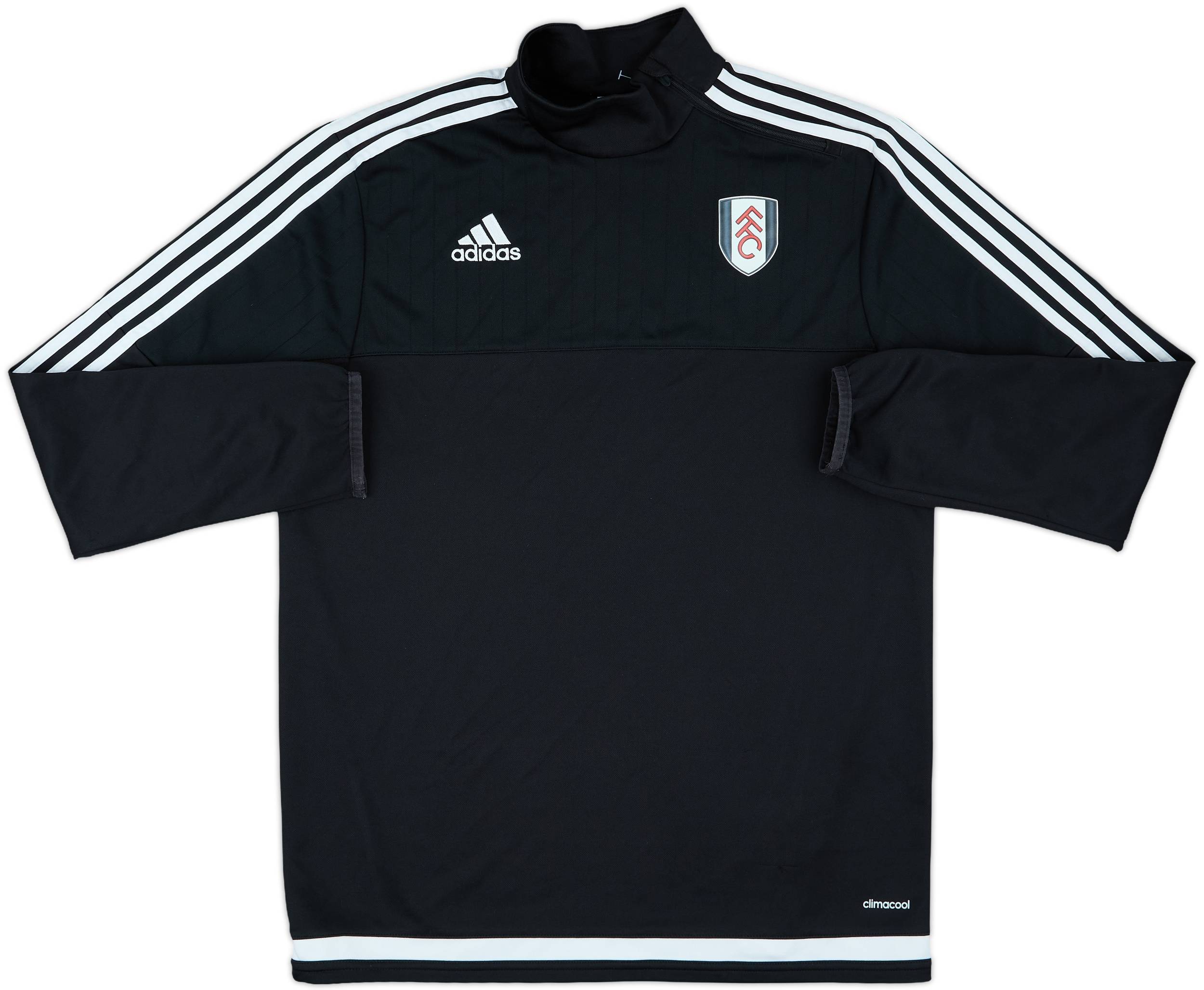 2014-15 Fulham adidas 1/4 Zip Drill Top - 9/10 - (L)
