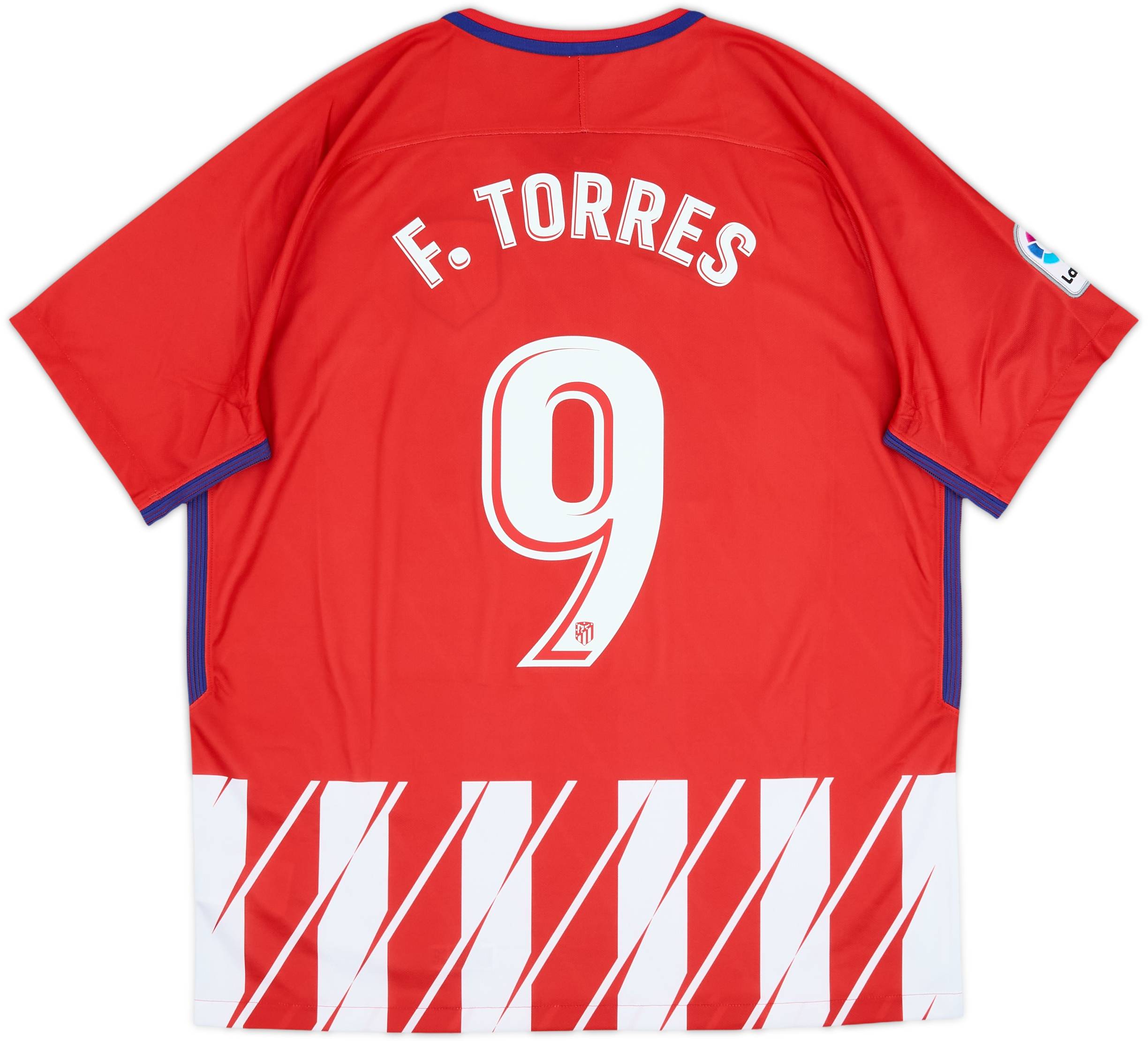2017-18 Atletico Madrid Home Shirt F.Torres #9 - 10/10 - (XL)