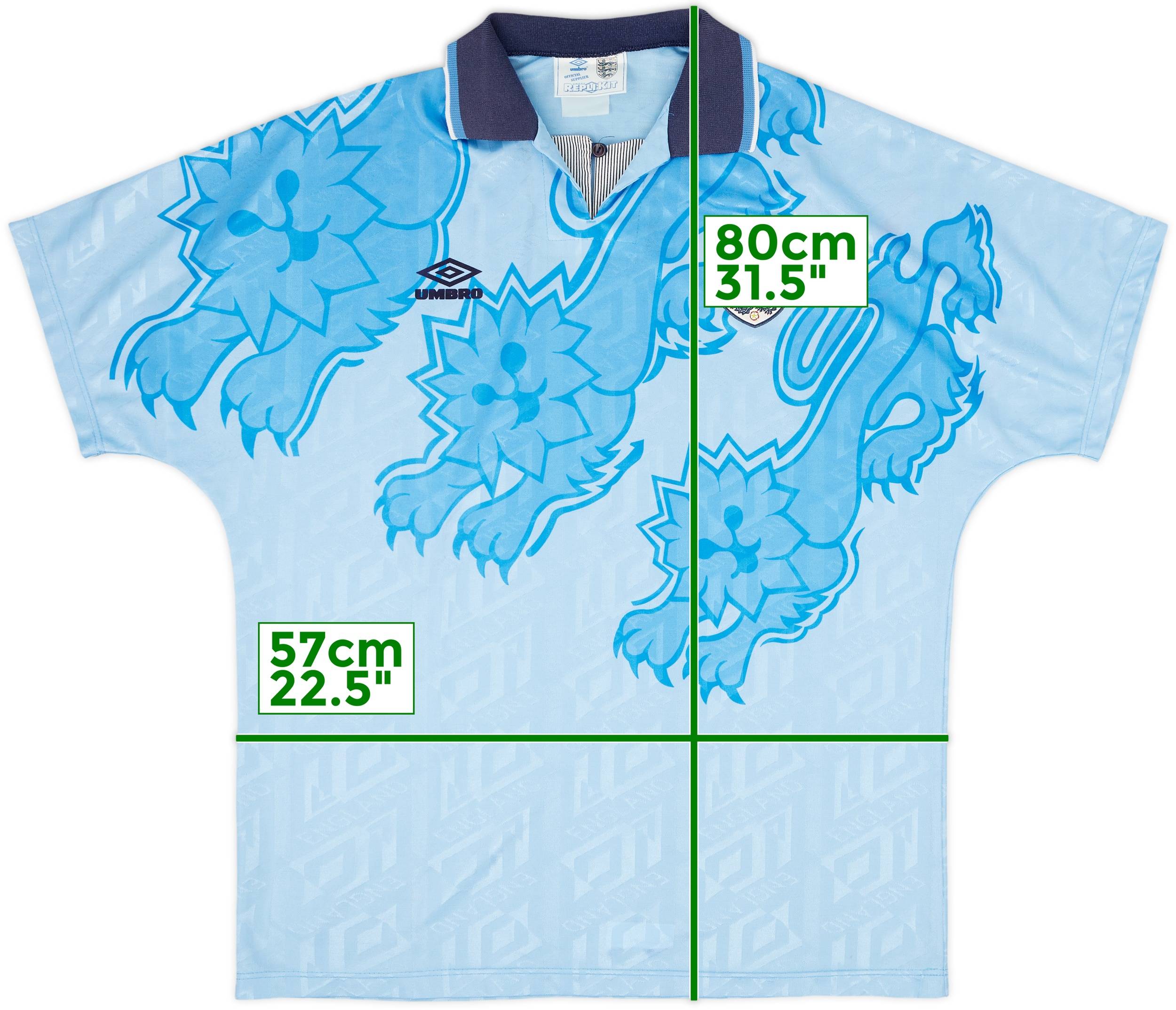 1992-93 England Third Shirt - 9/10 - (XL)