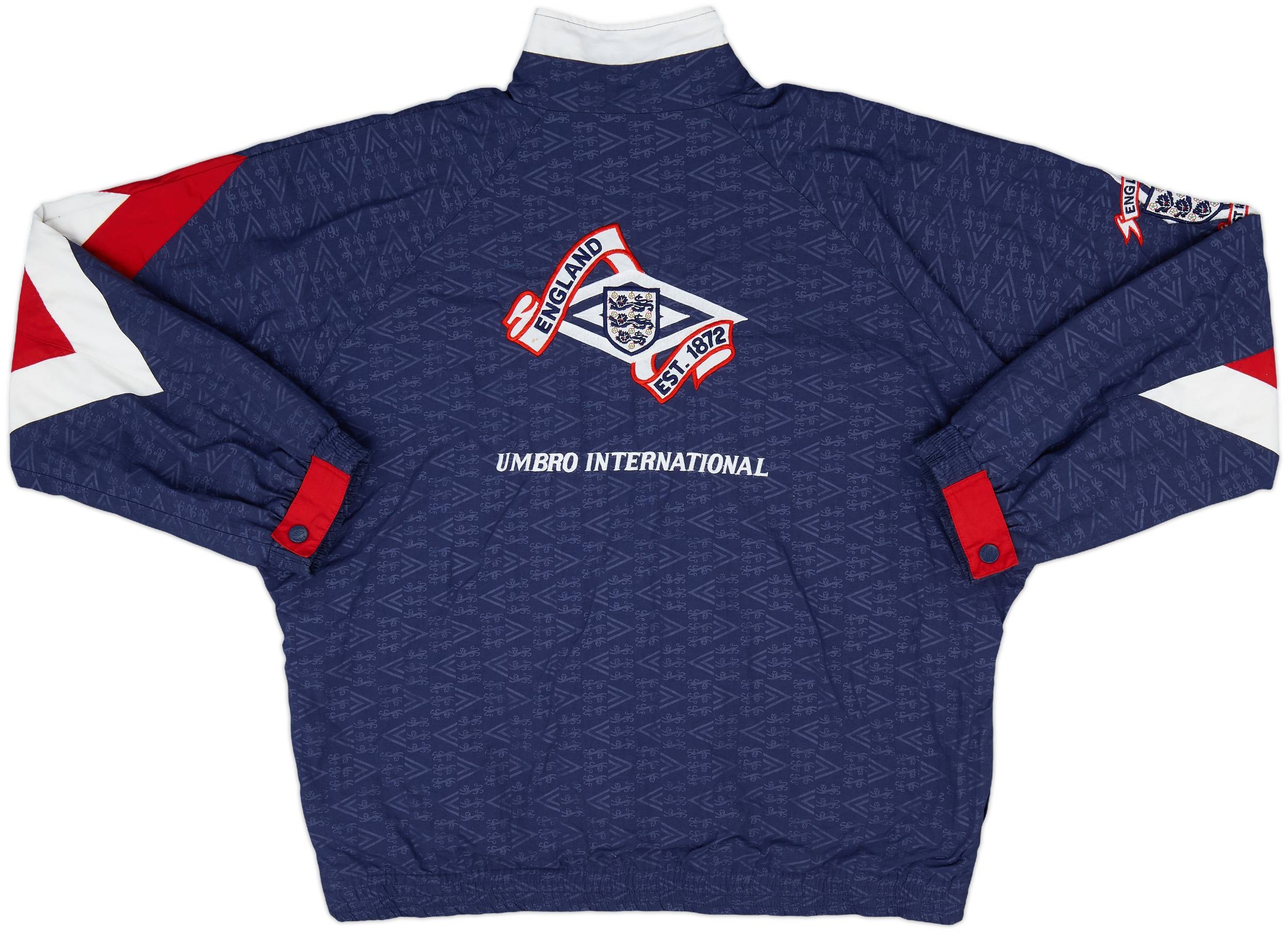 1990-92 England Umbro Track Jacket - 8/10 - (XL)