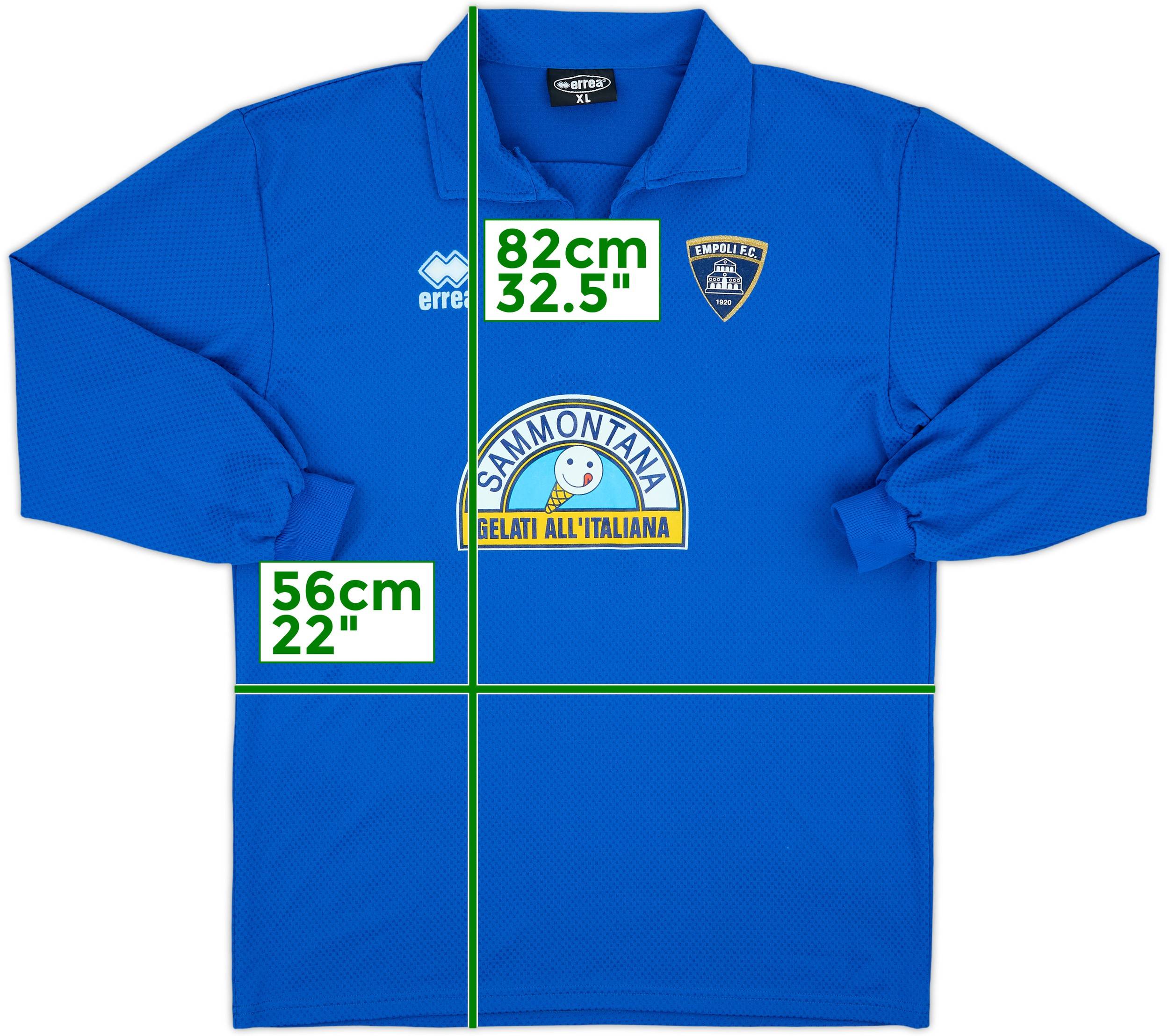 2002-03 Empoli Home L/S Shirt - 8/10 - (XL)