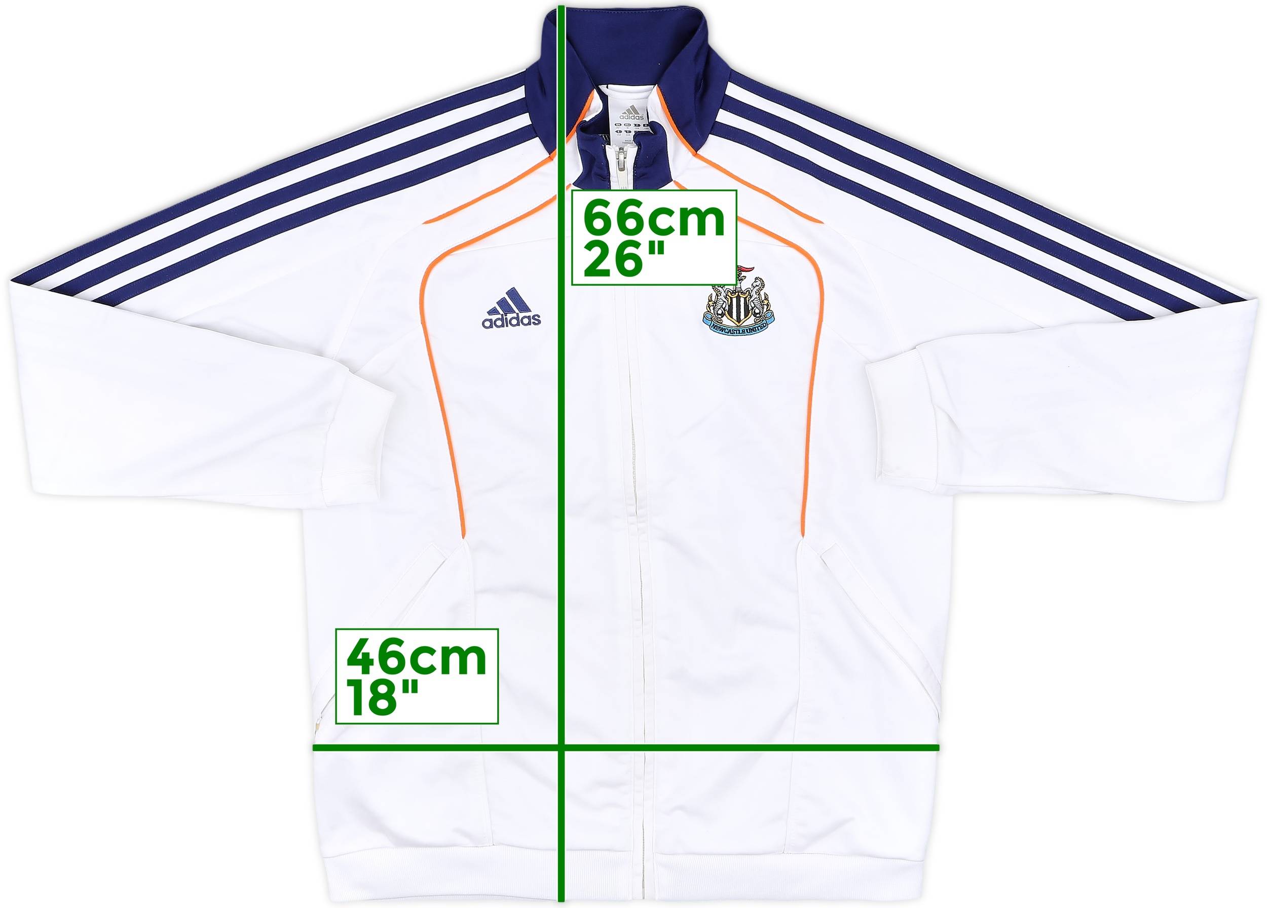 2009-10 Newcastle adidas Track Jacket - 8/10 - (S.Boys)