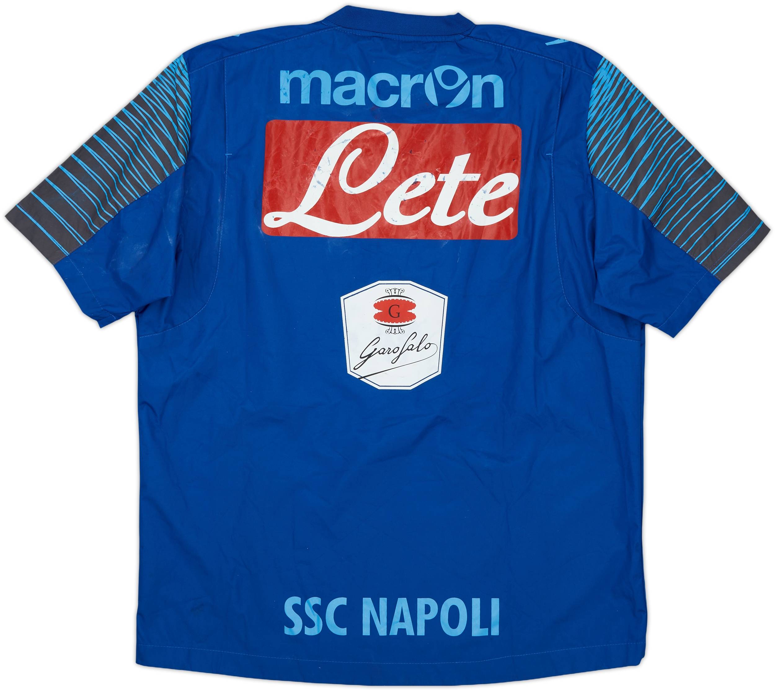 2014-15 Napoli Macron S/S Drill Top - 5/10 - (L)