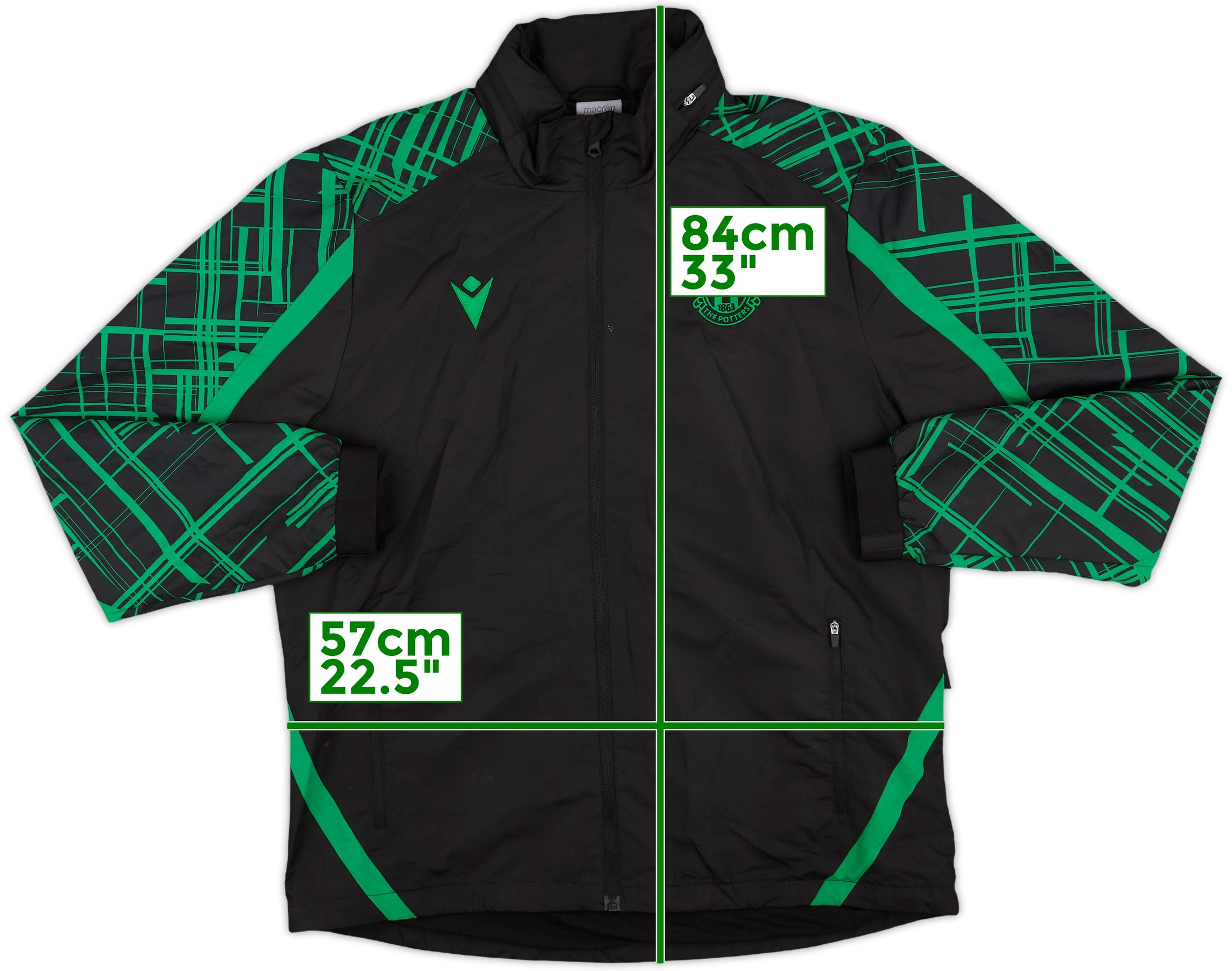 2021-22 Stoke City Macron Hooded Rain Jacket - 8/10 - (XL)