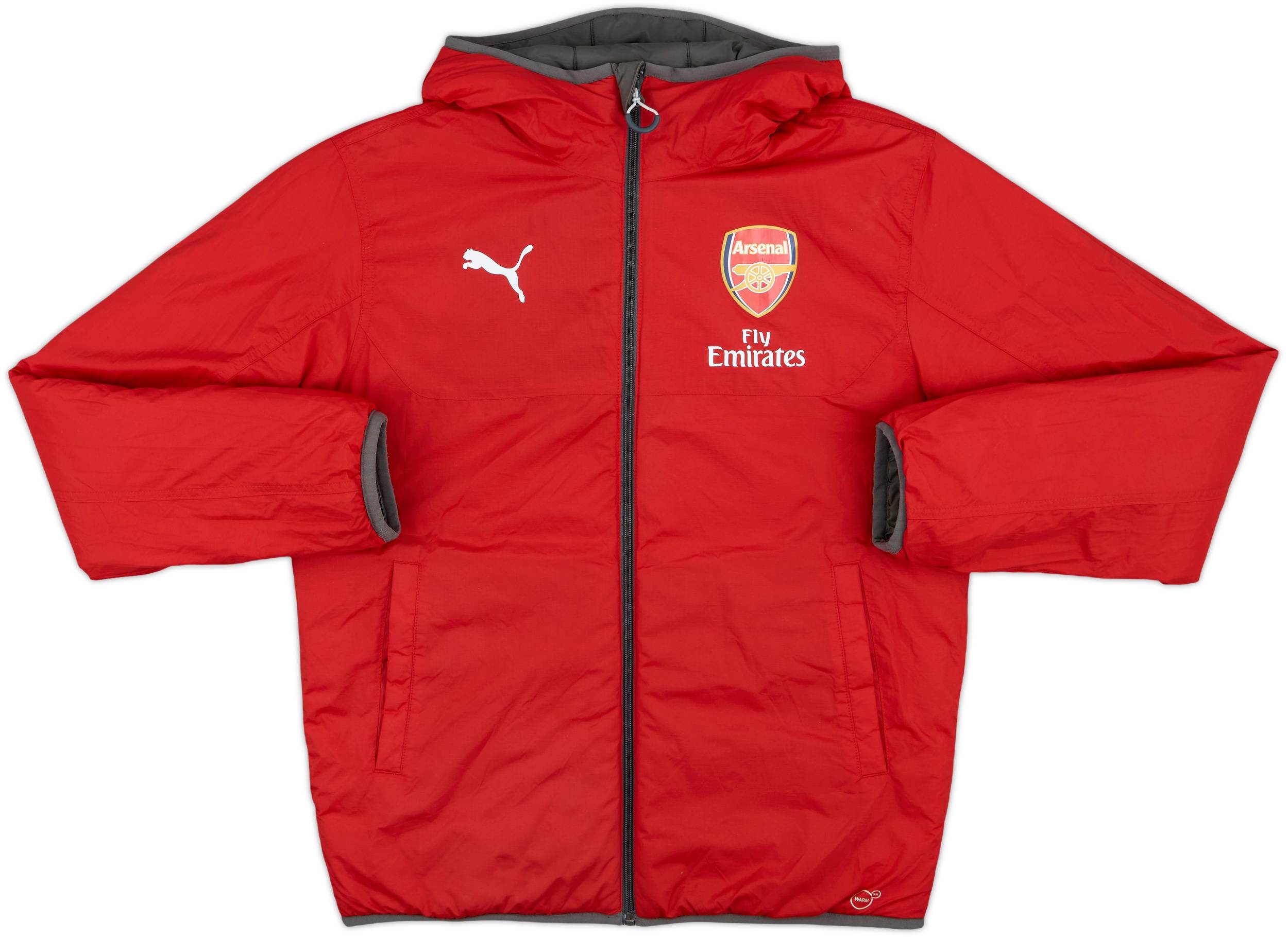 2016-17 Arsenal Puma Reversible Padded Bench Coat - 8/10 - (S)