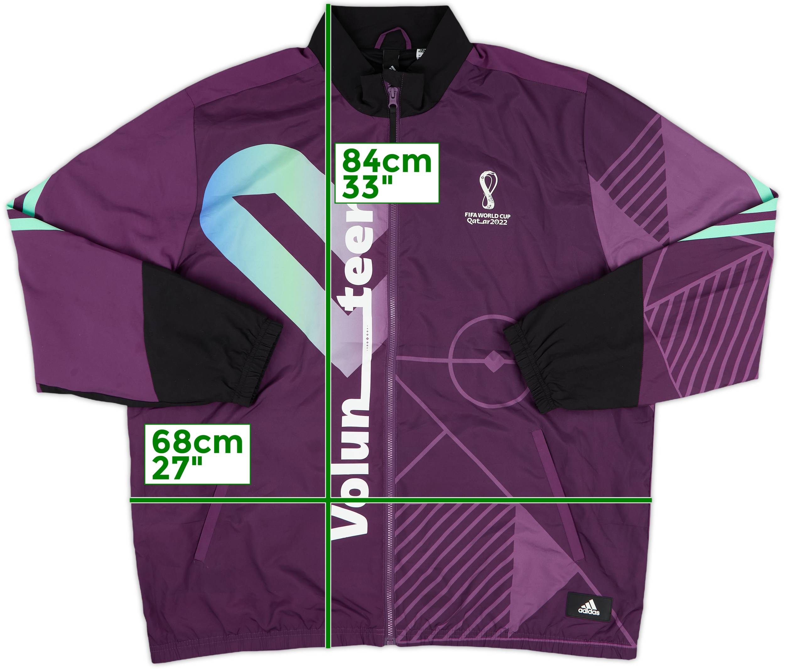 2022 Fifa World Cup Qatar Volunteer adidas Track Jacket - 10/10 - (XL)