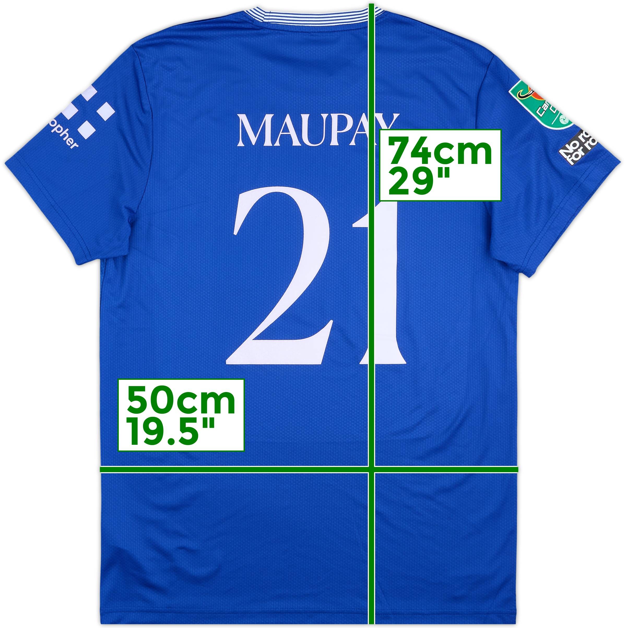 2024-25 Everton Match Issue Carabao Cup Home Shirt Maupay #21