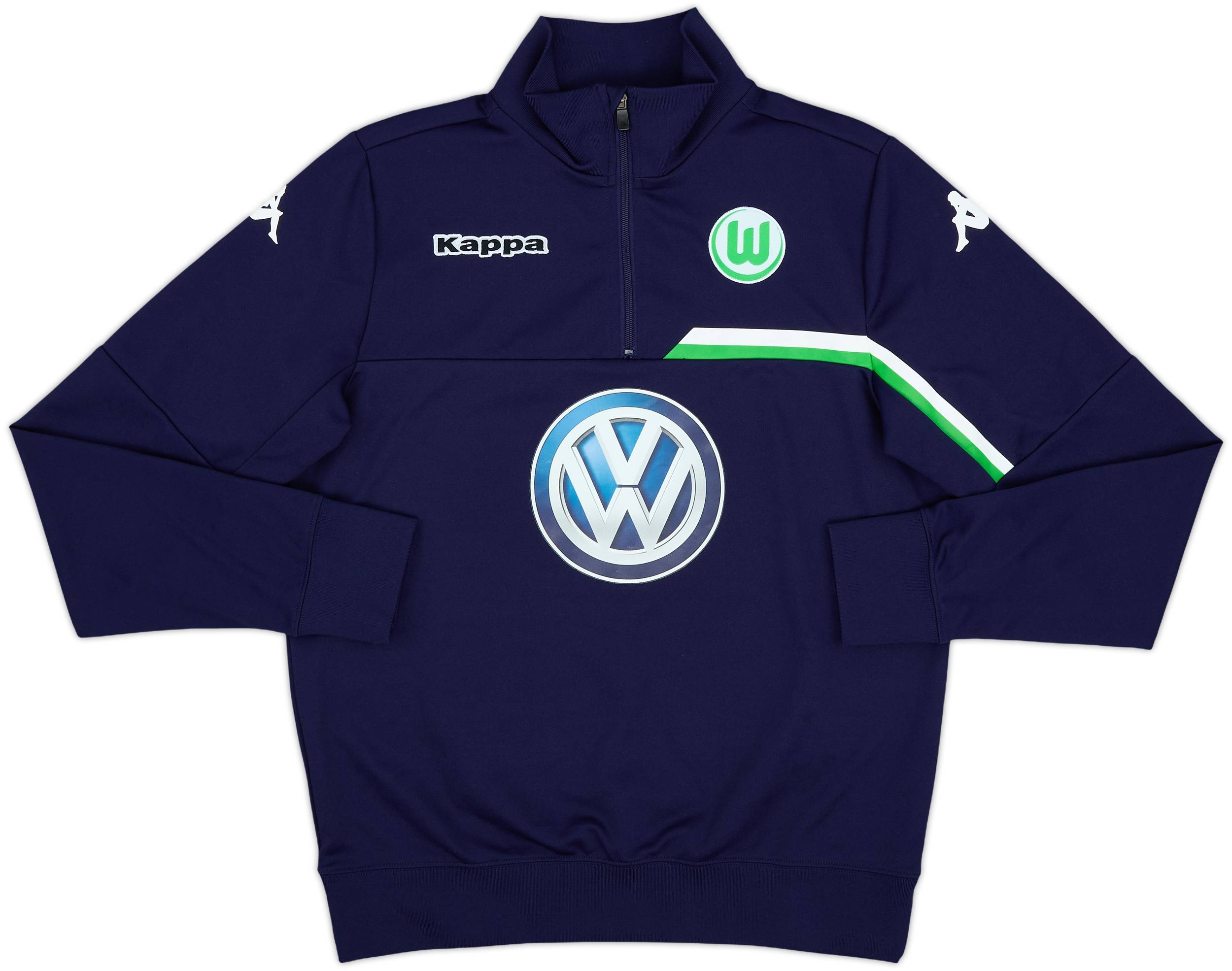 2013-14 Wolfsburg Kappa 1/4 Zip Drill Top - 9/10 - (M)