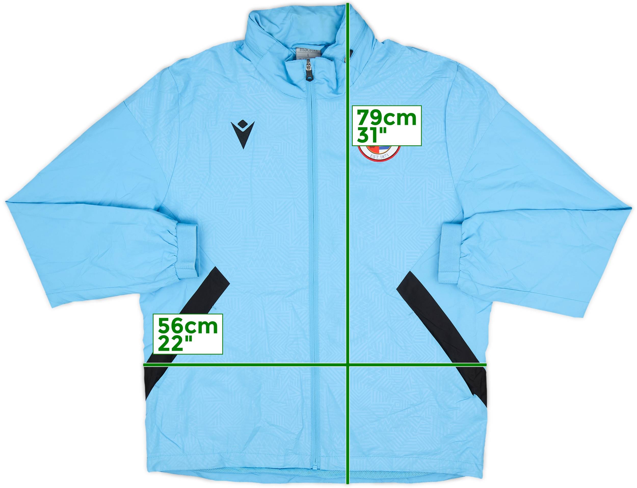 2020-21 Reading Macron Hooded Rain Jacket - 10/10 - (L)