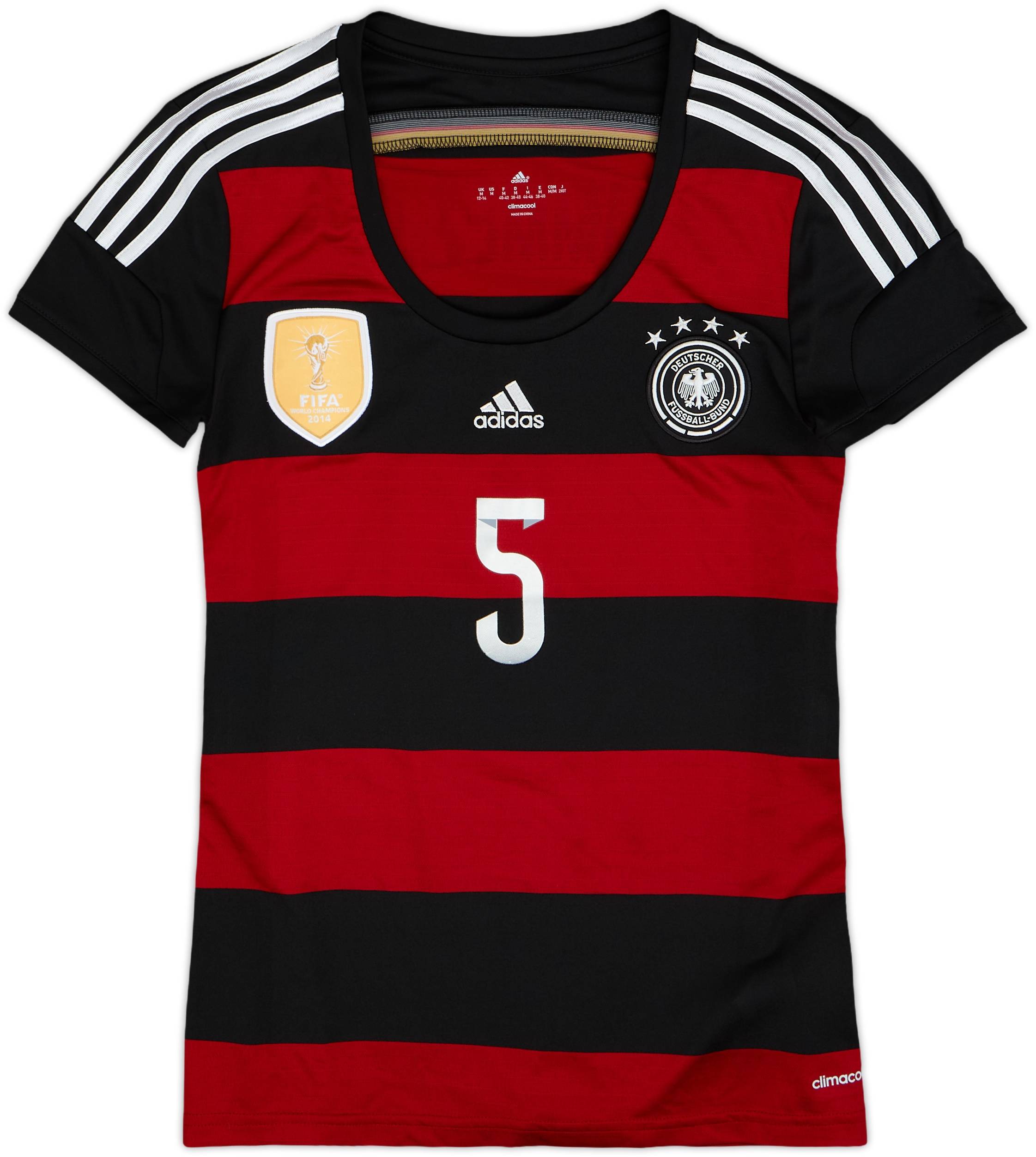 2014-15 Germany Away Shirt Hummels #5 - 8/10 - (Women's M)