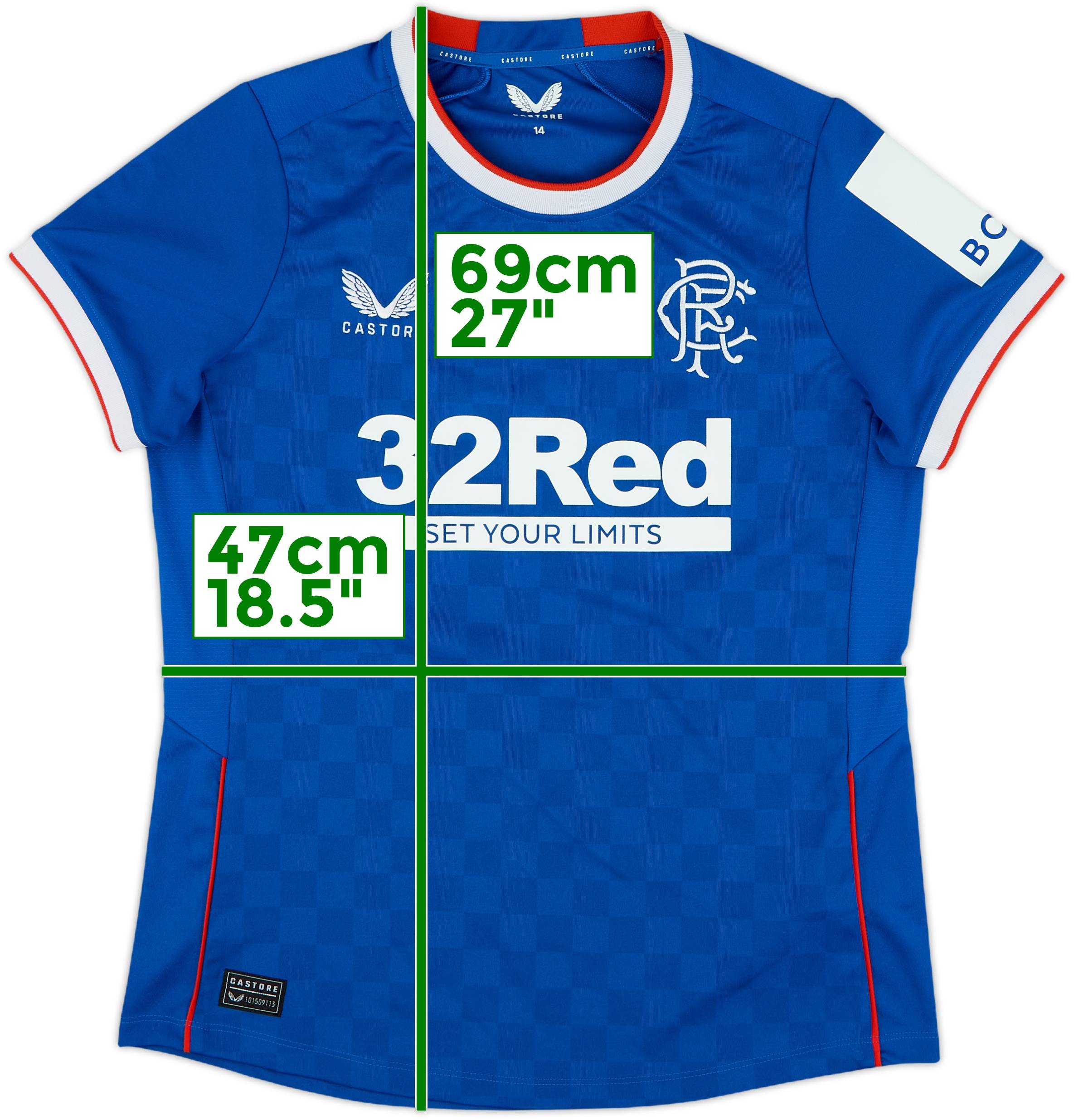 2022-23 Rangers Home Shirt - 9/10 - (Women's M)