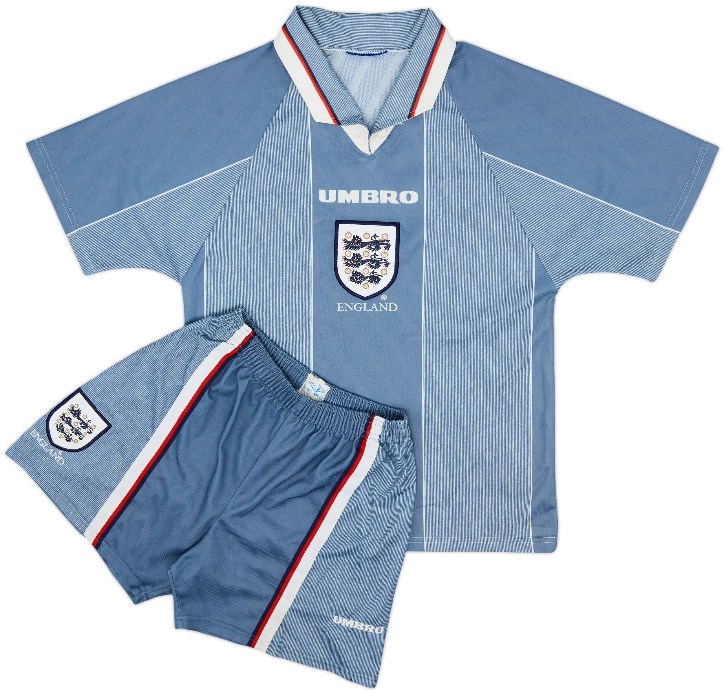 1996-97 England Away Full Kit - 7/10 - (L.Boys)