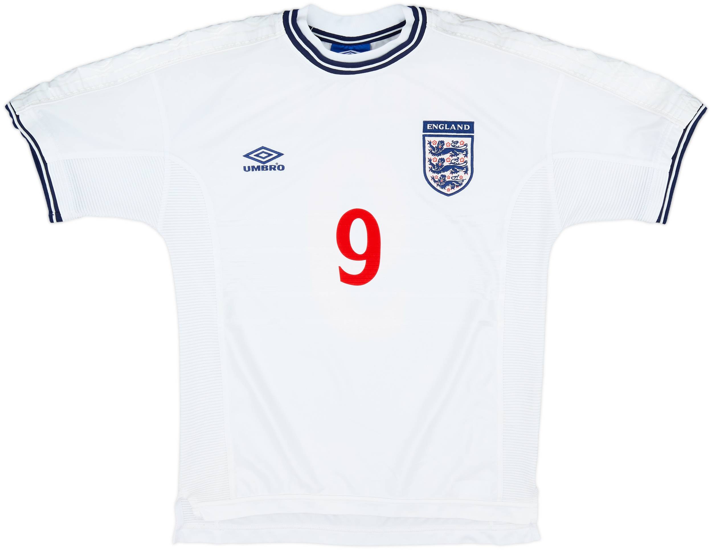 1999-01 England Home Shirt Shearer #9 - 9/10 - (M)