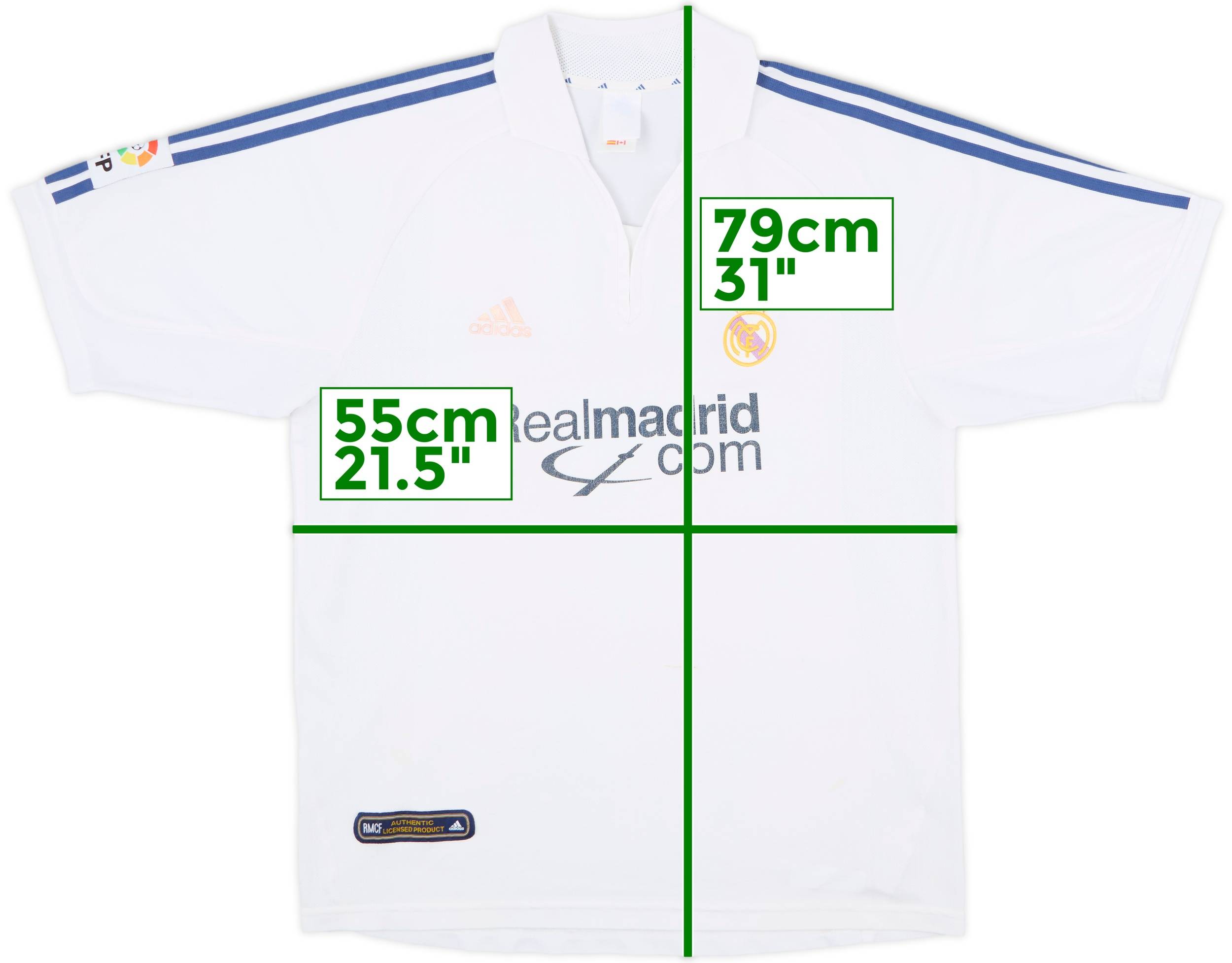 2001 Real Madrid Home Shirt - 4/10 - (M)