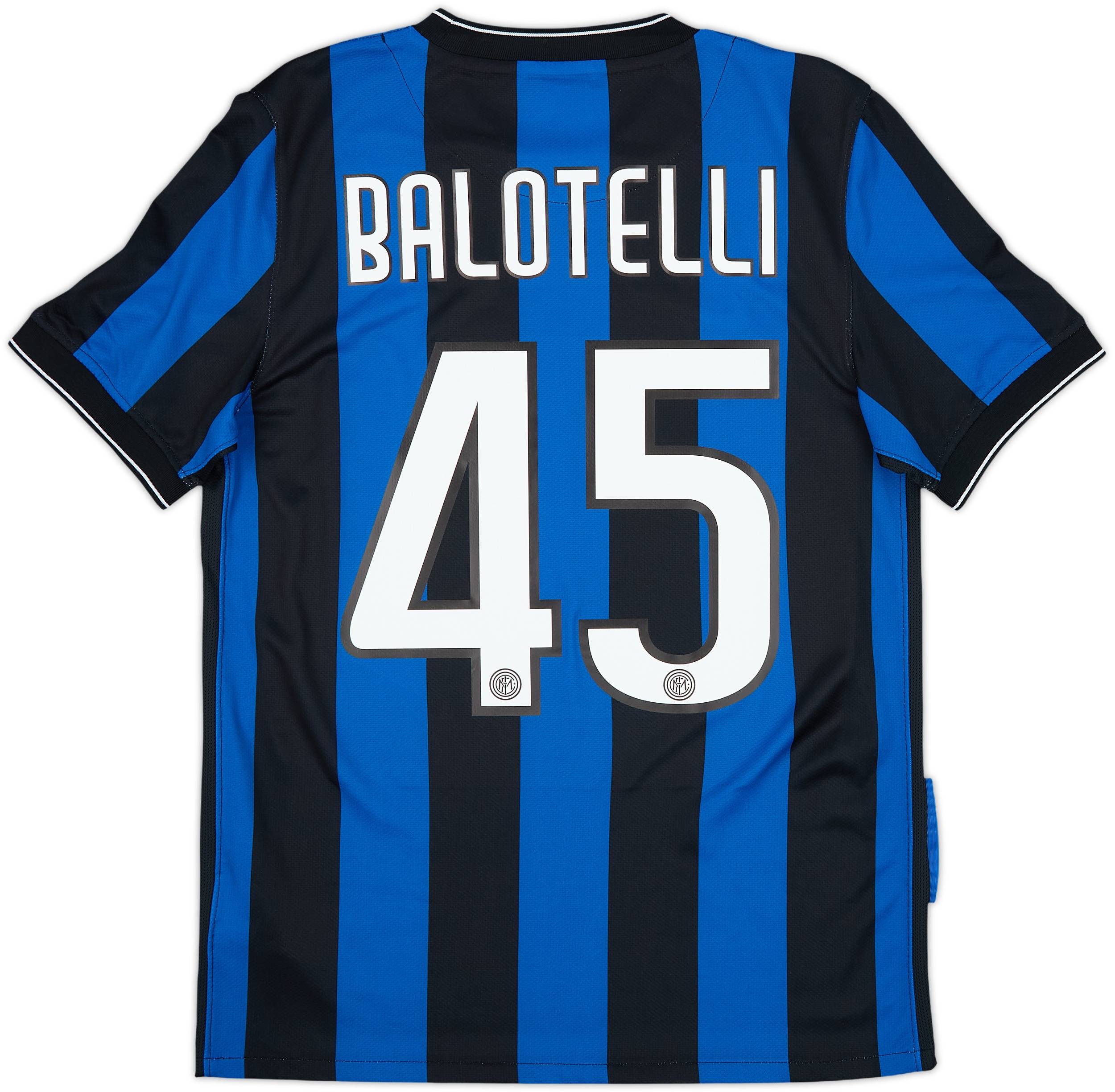 2009-10 Inter Milan Home Shirt Balotelli #45 - 10/10 - (S)