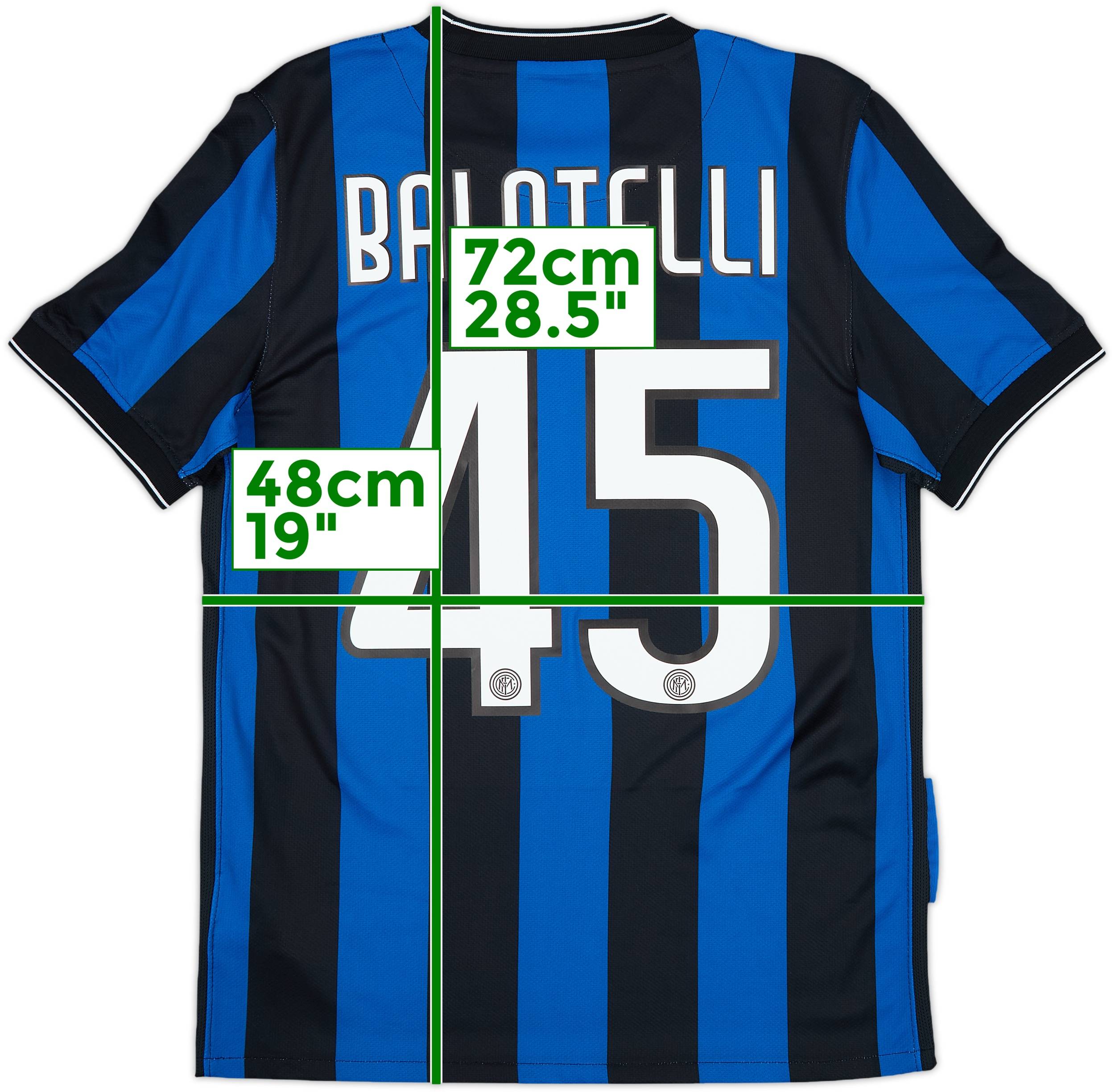 2009-10 Inter Milan Home Shirt Balotelli #45 - 10/10 - (S)