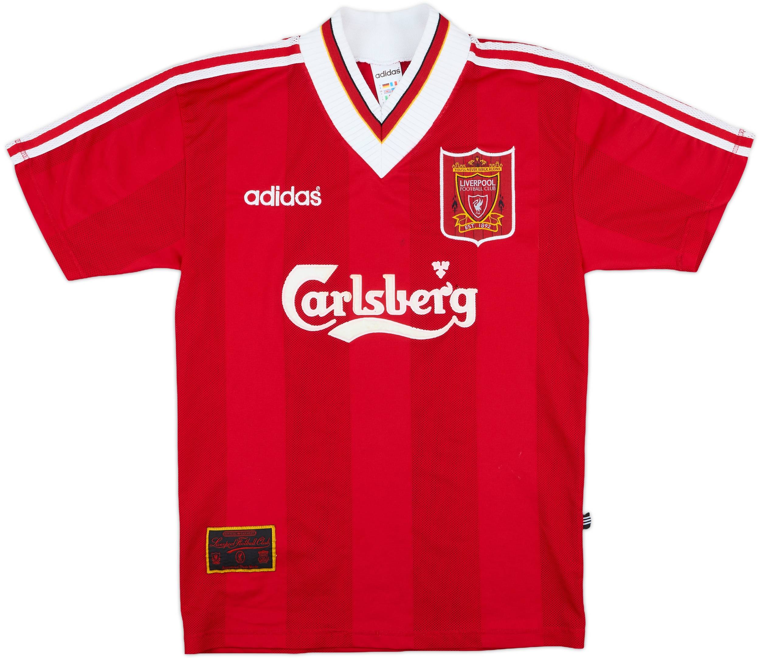 1995-96 Liverpool Home Shirt - 5/10 - (S)