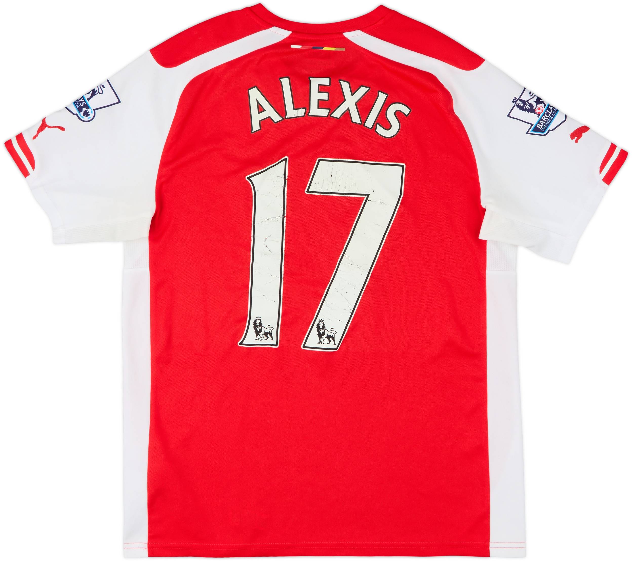 2014-15 Arsenal Home Shirt Alexis #17 - 5/10 - (M)