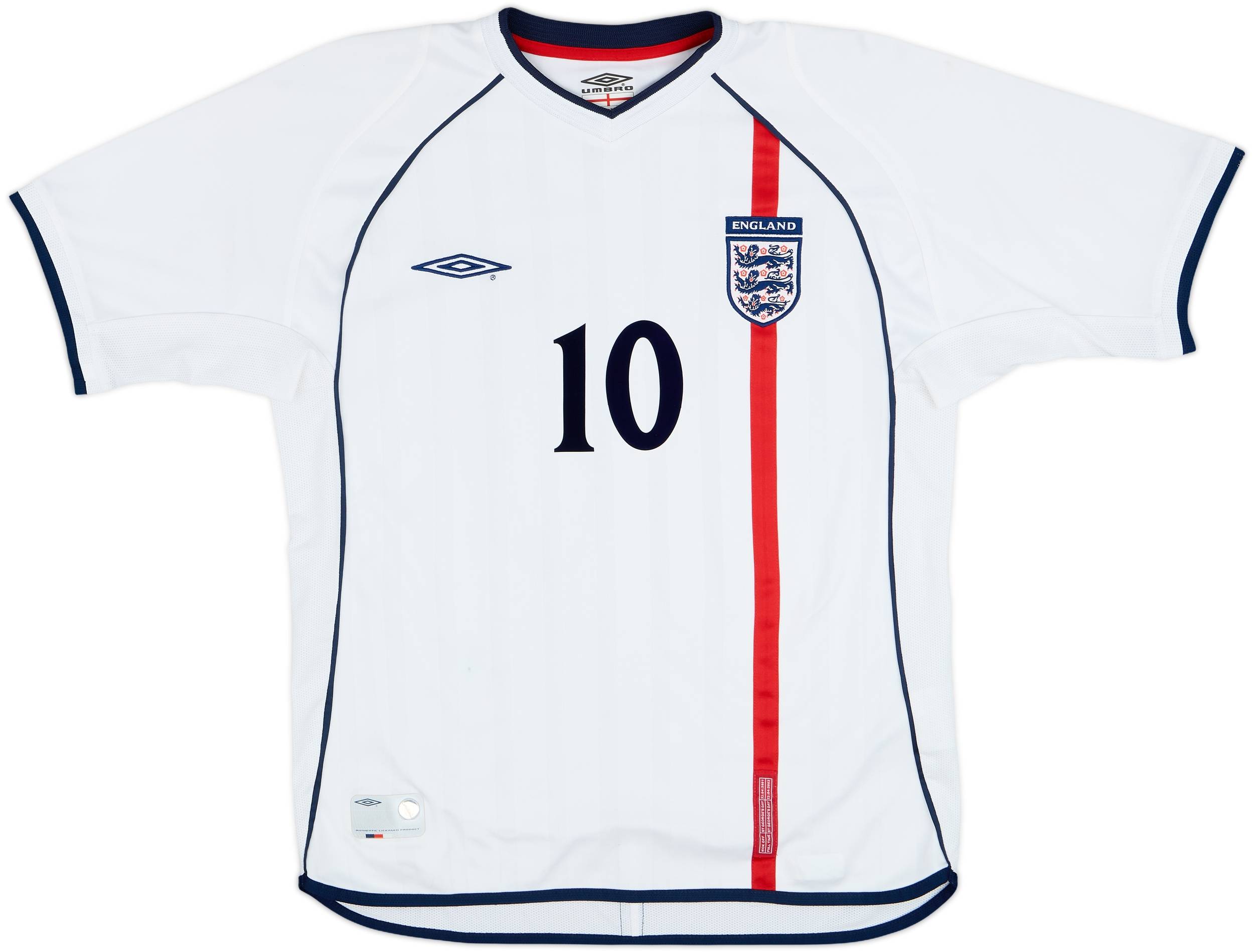 2001-03 England Home Shirt Owen #10 - 8/10 - (M)