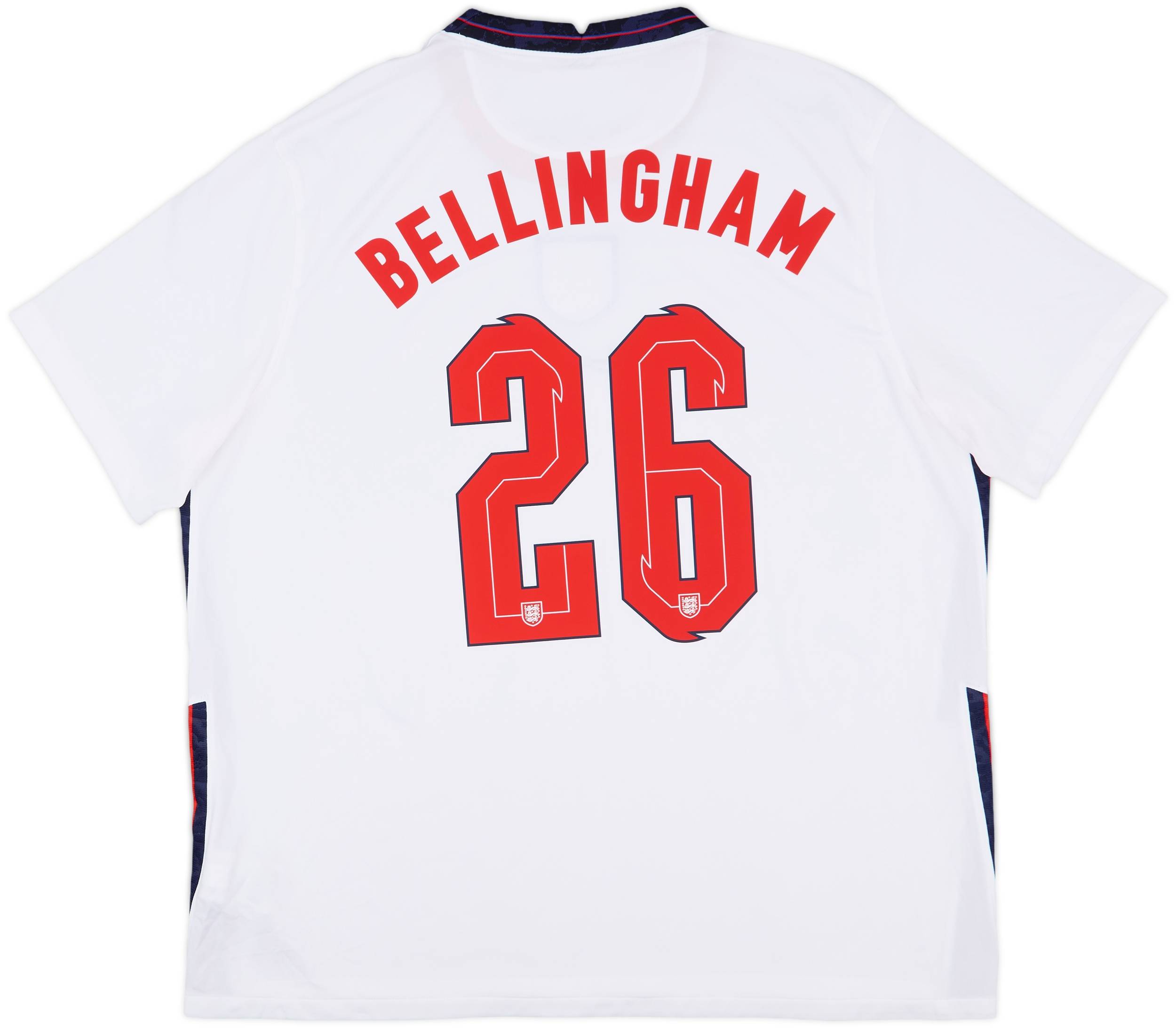 2020-22 England Home Shirt Bellingham #26 - 8/10 - (XXL)