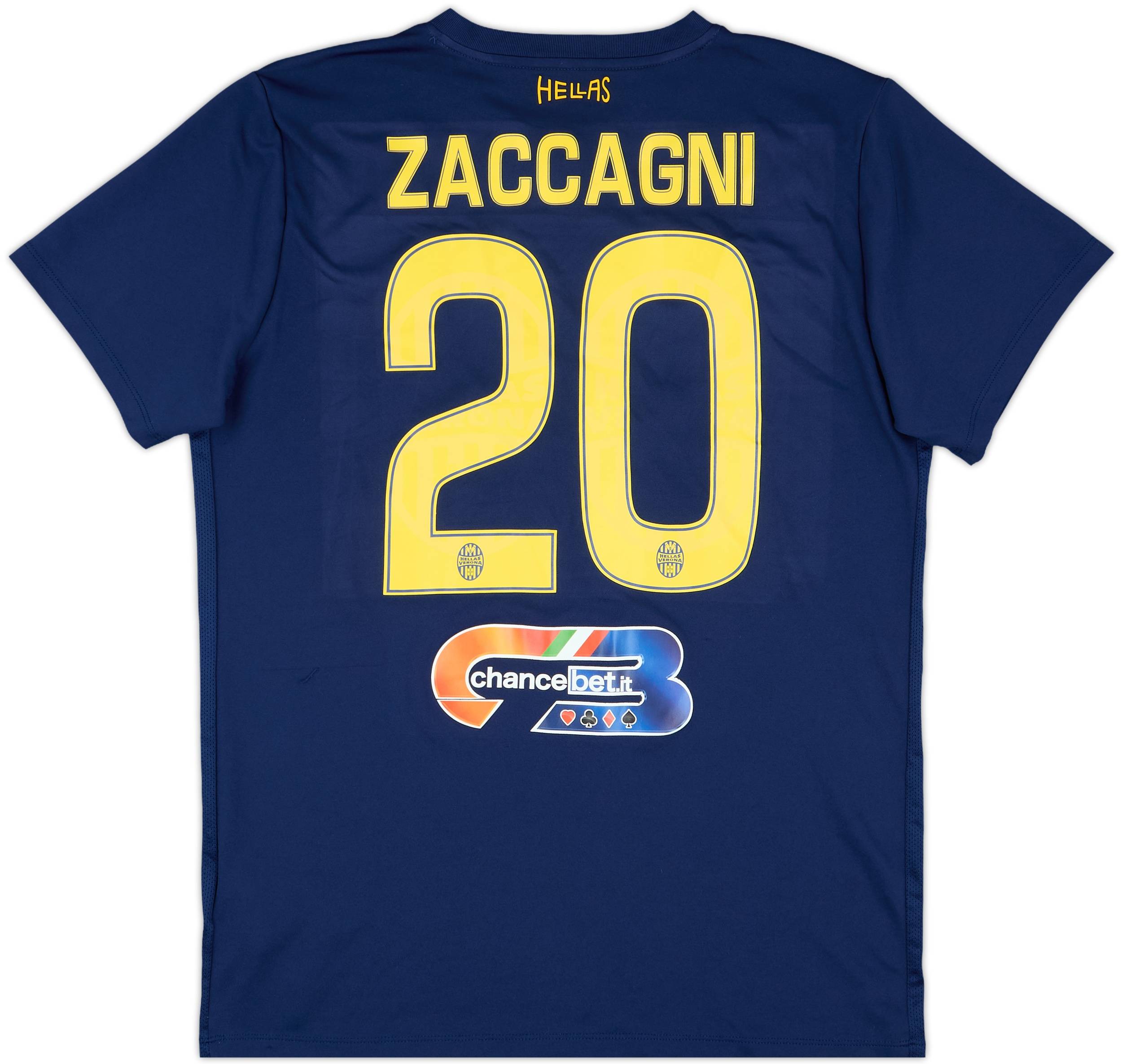 2016-17 Hellas Verona Third Shirt Zaccagni #20 - 8/10 - (L)