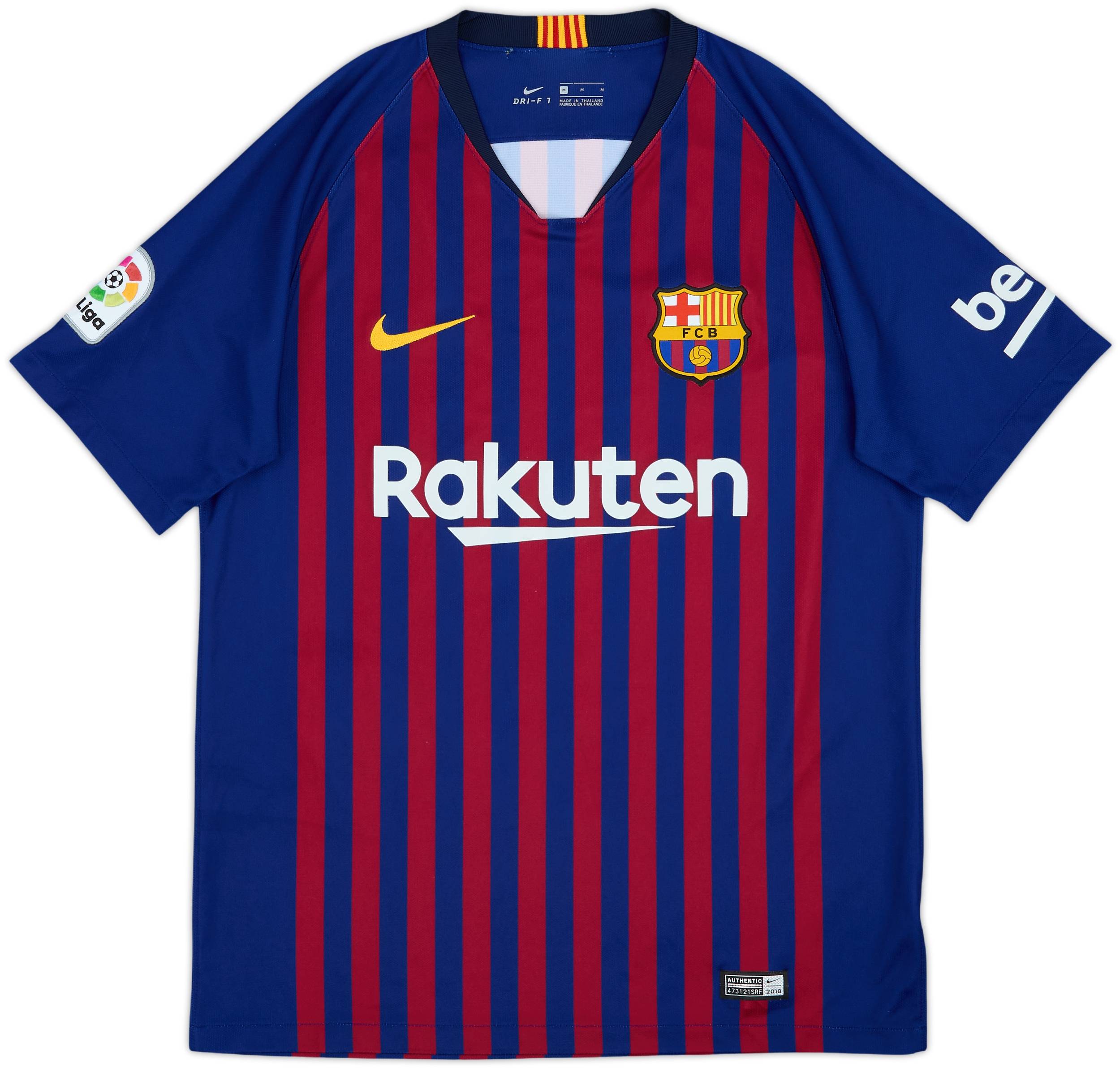 2018-19 Barcelona Home Shirt Messi #10 - 9/10 - (M)