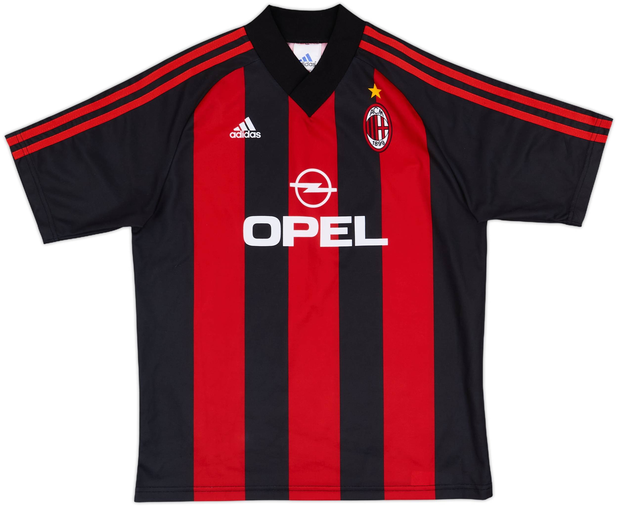 1998-00 AC Milan Basic Home Shirt - 10/10 - (L.Boys)