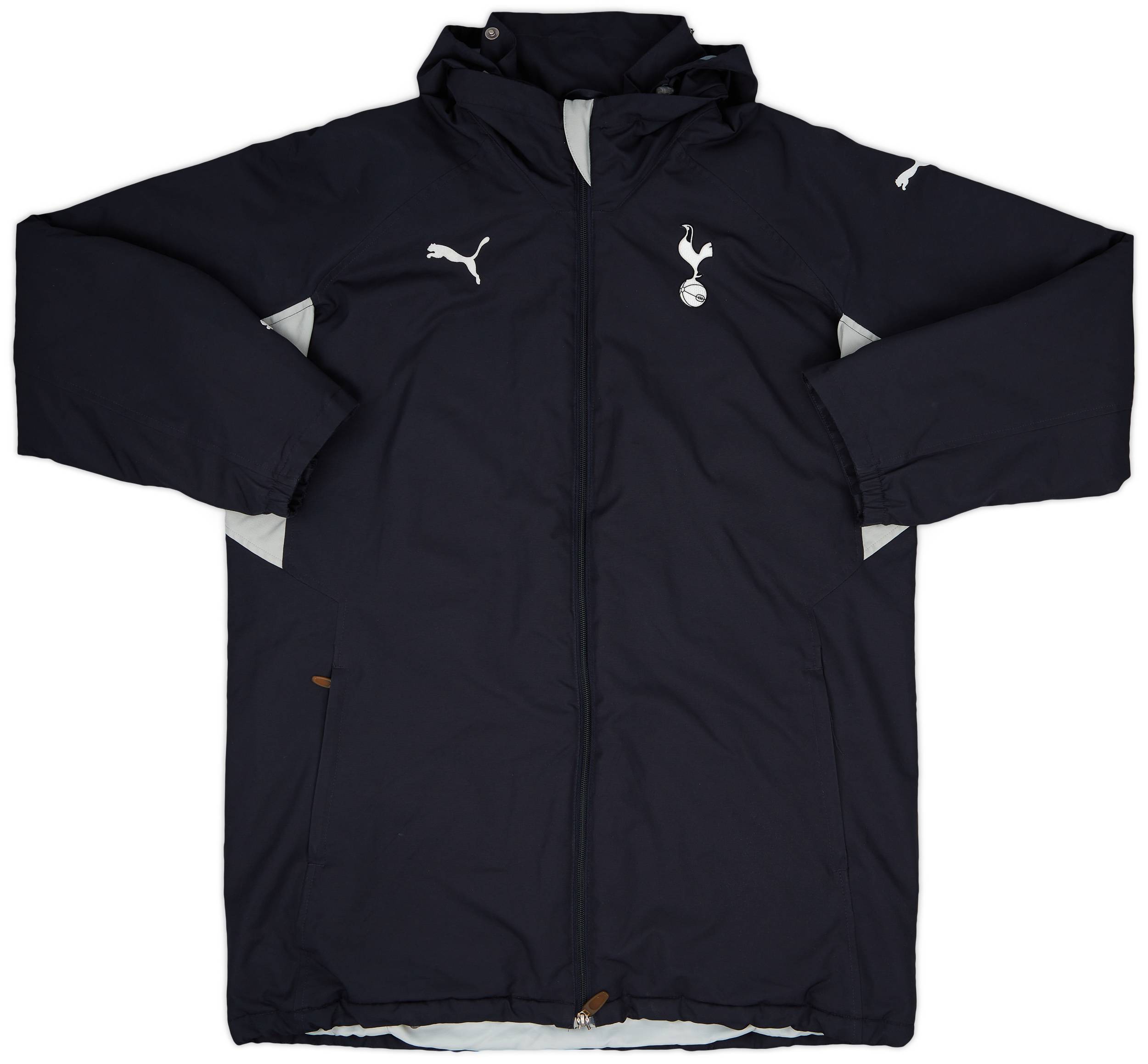 2009-10 Tottenham Puma Hooded Padded Bench Coat - 9/10 - (M)