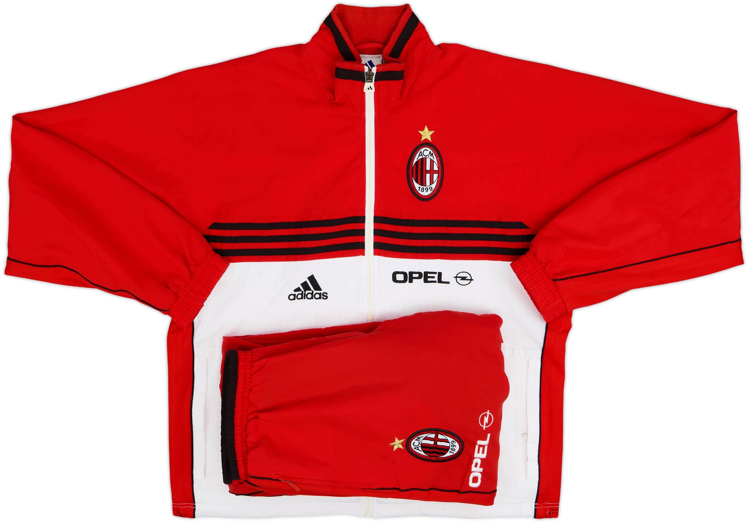 2000-02 AC Milan adidas Tracksuit - 8/10 - (S/M)