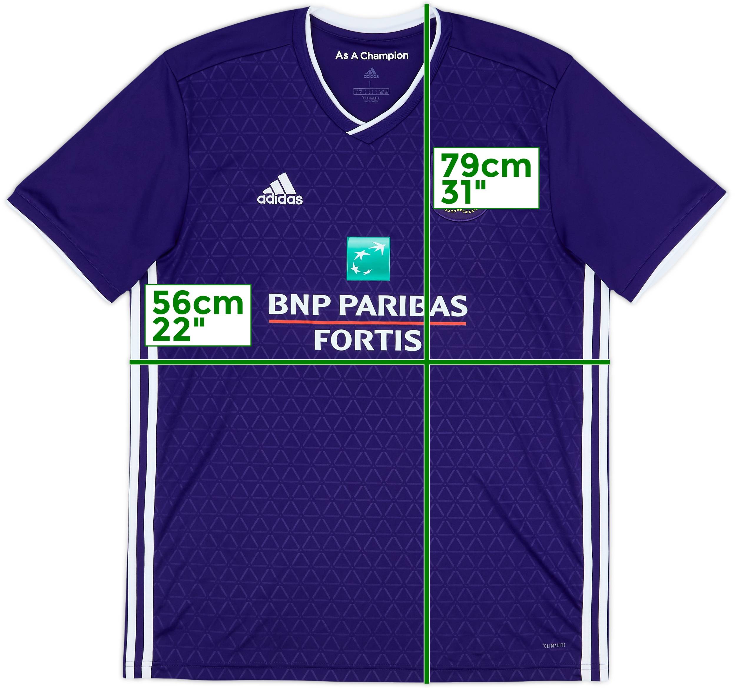 2018-19 Anderlecht Home Shirt - 10/10 - (L)