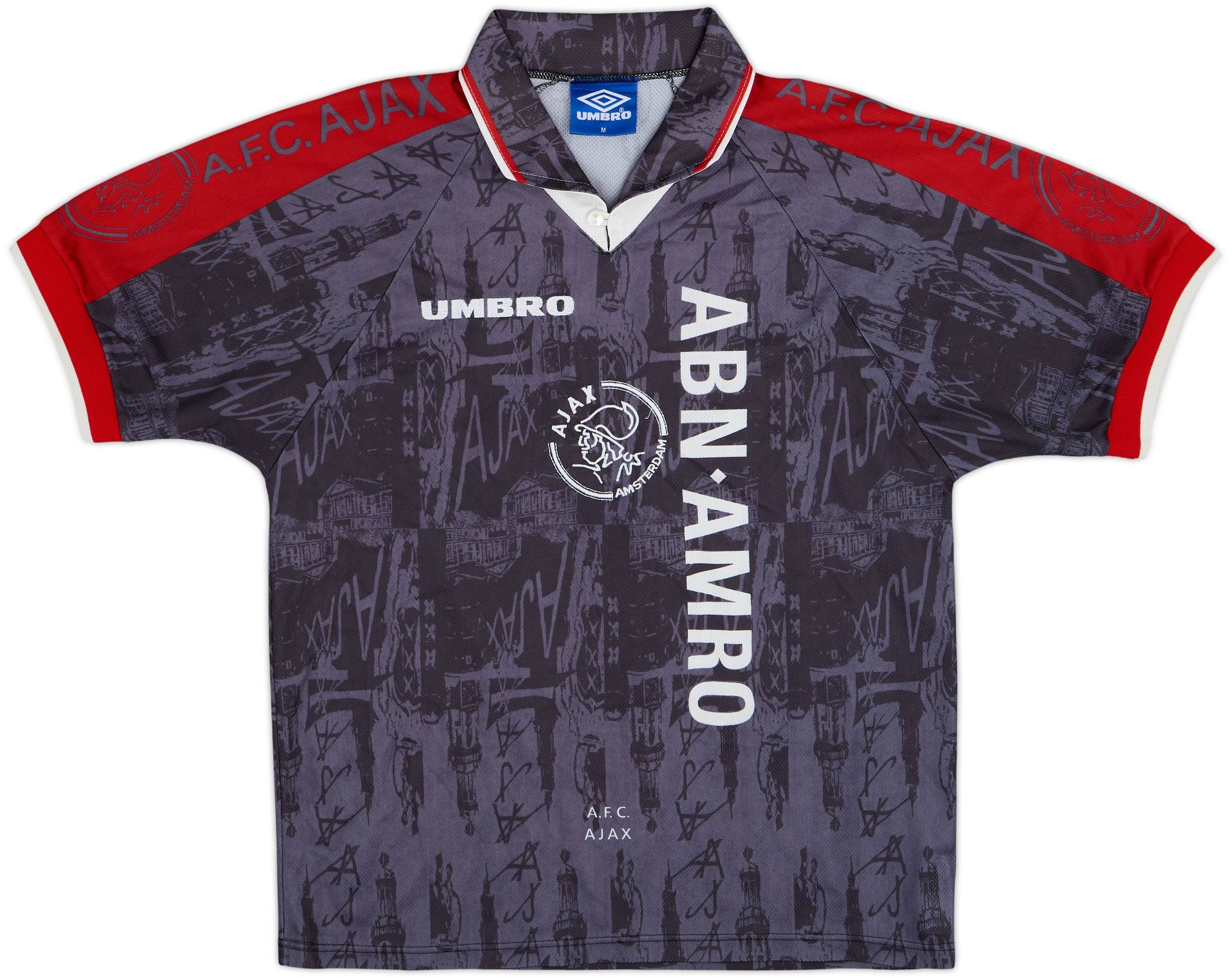 1996-97 Ajax Away Shirt Kluivert #9 - 10/10 - (M)