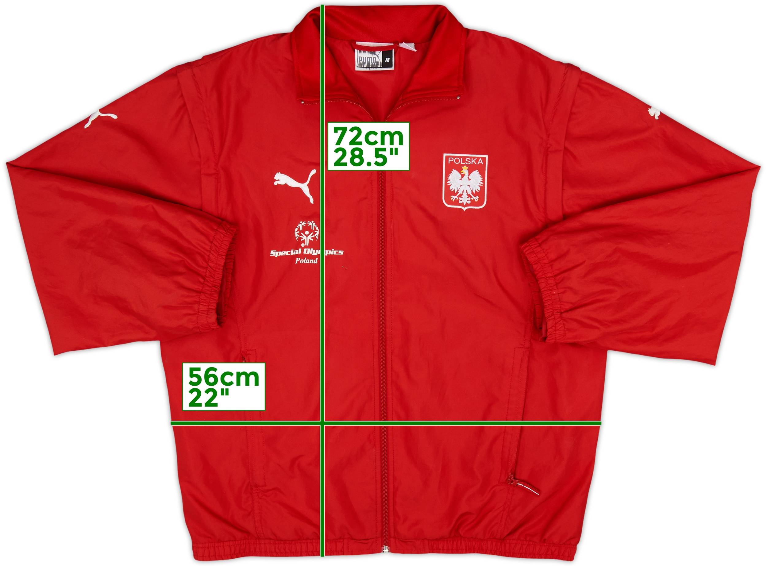 2002-04 Poland Special Olympics Puma Track Jacket - 8/10 - (M)