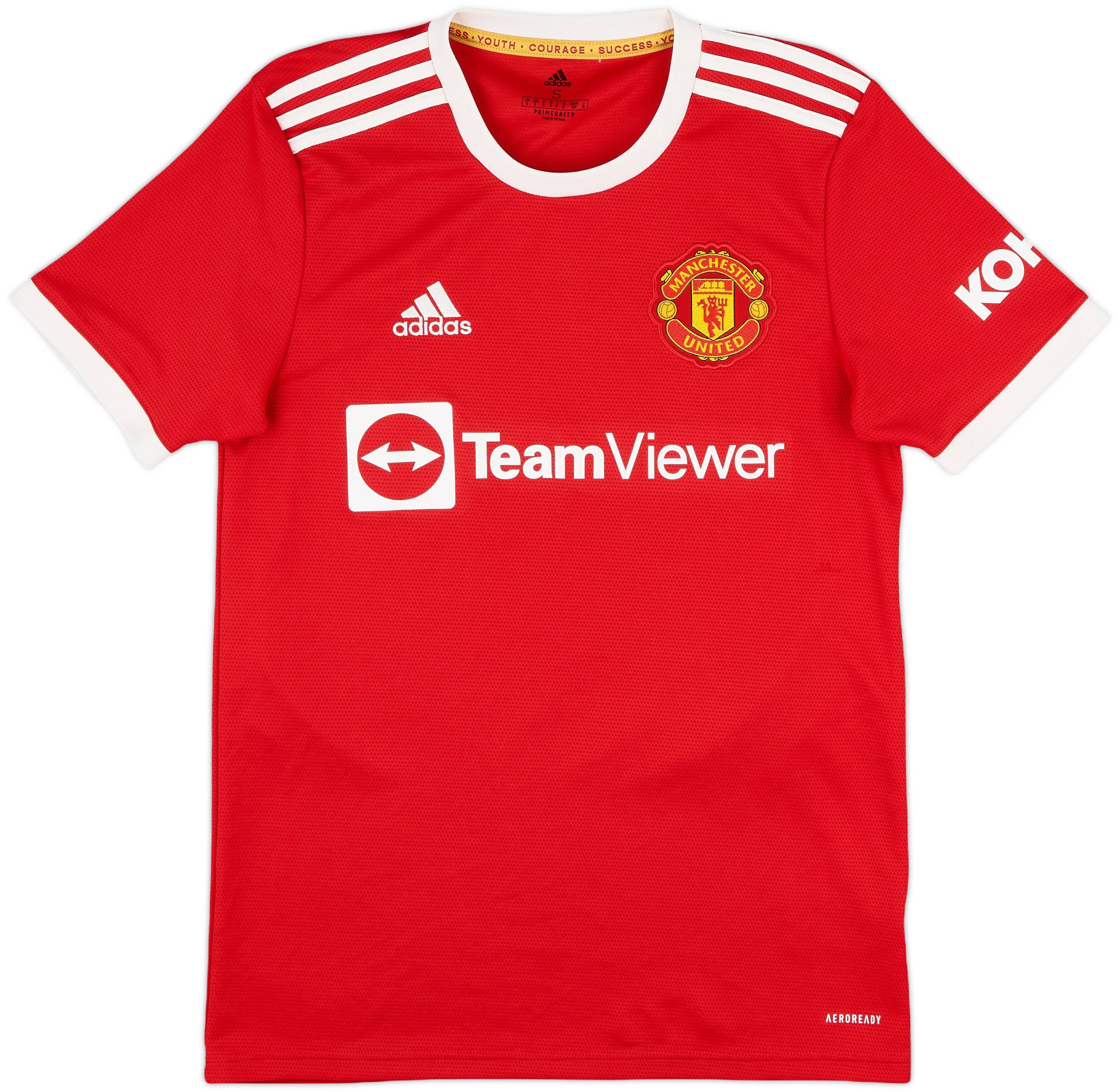 2021-22 Manchester United Home Shirt Varane #19 - 9/10 - (S)