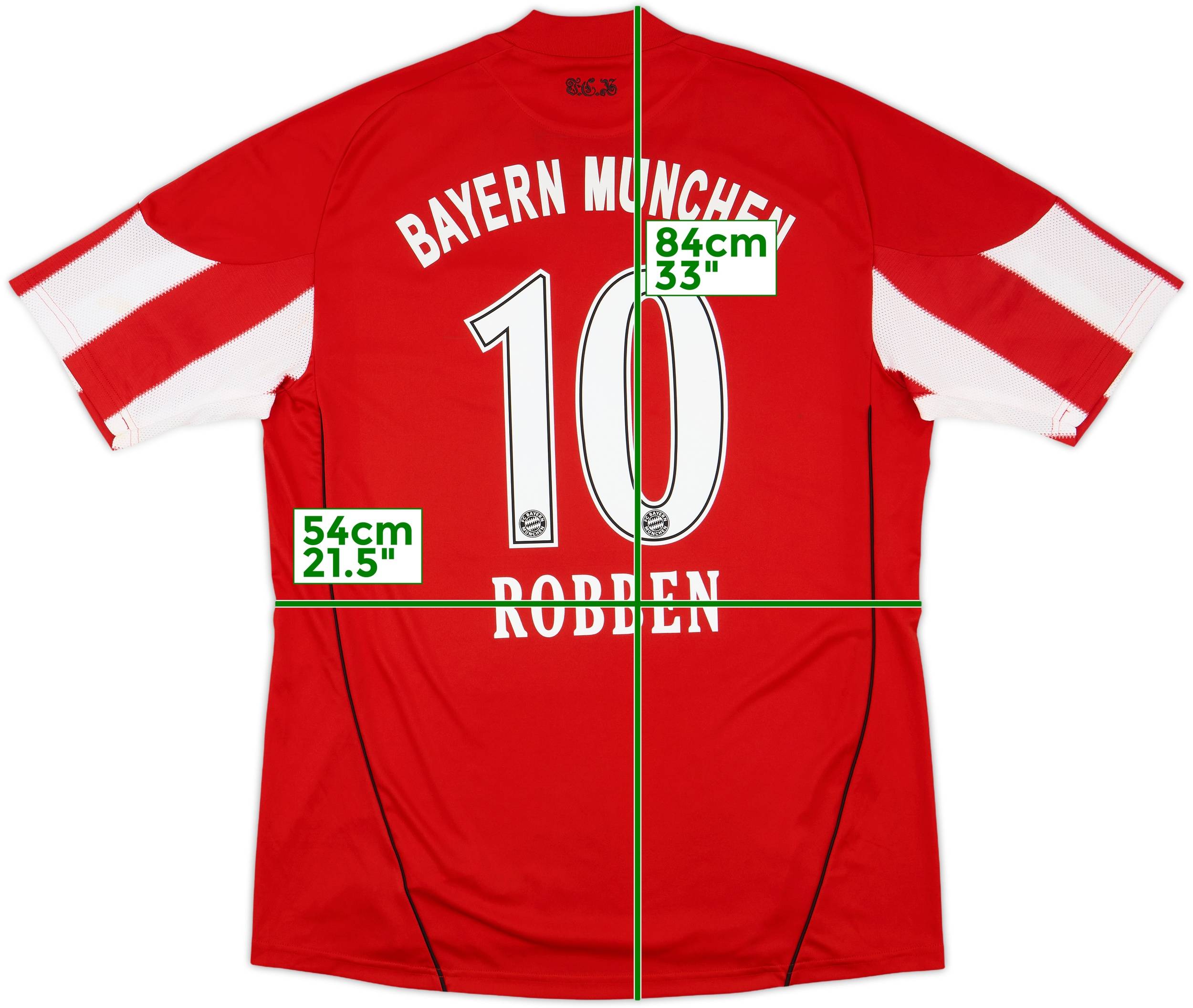 2010-11 Bayern Munich Home Shirt Robben #10 - 7/10 - (L)