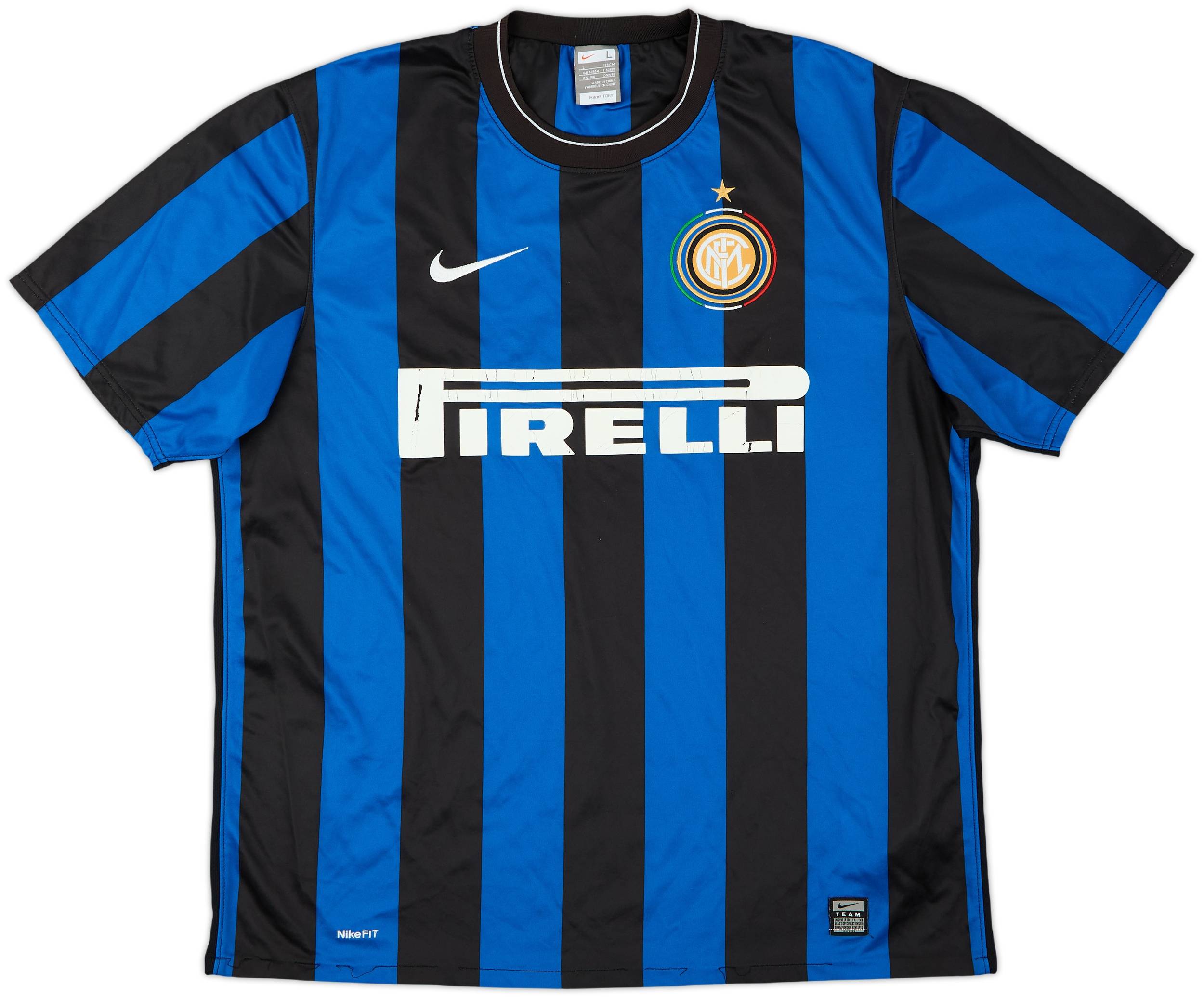 2009-10 Inter Milan Basic Home Shirt - 5/10 - (L)