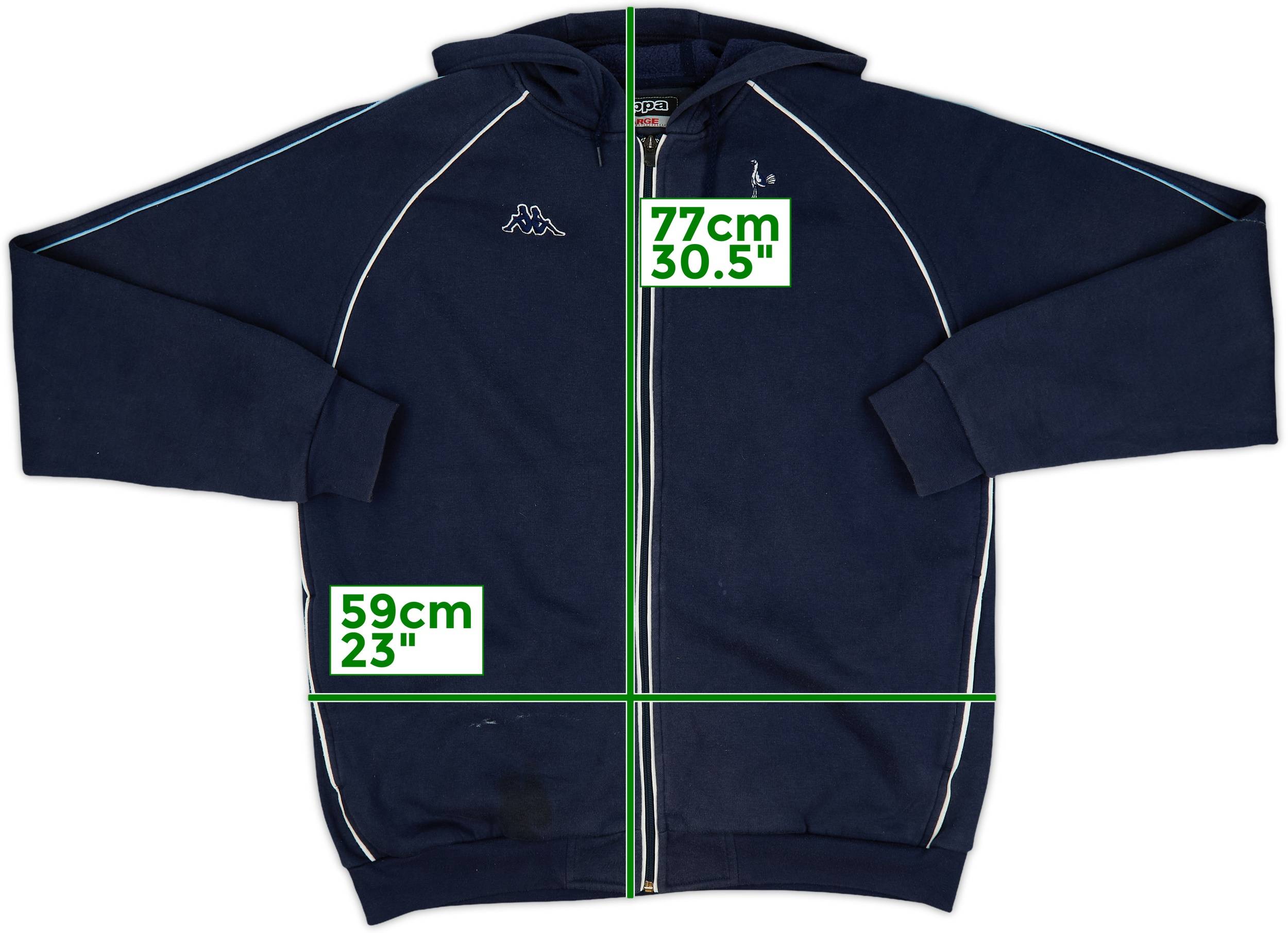 2004-05 Tottenham Kappa Hooded Track Top - 5/10 - (XL)