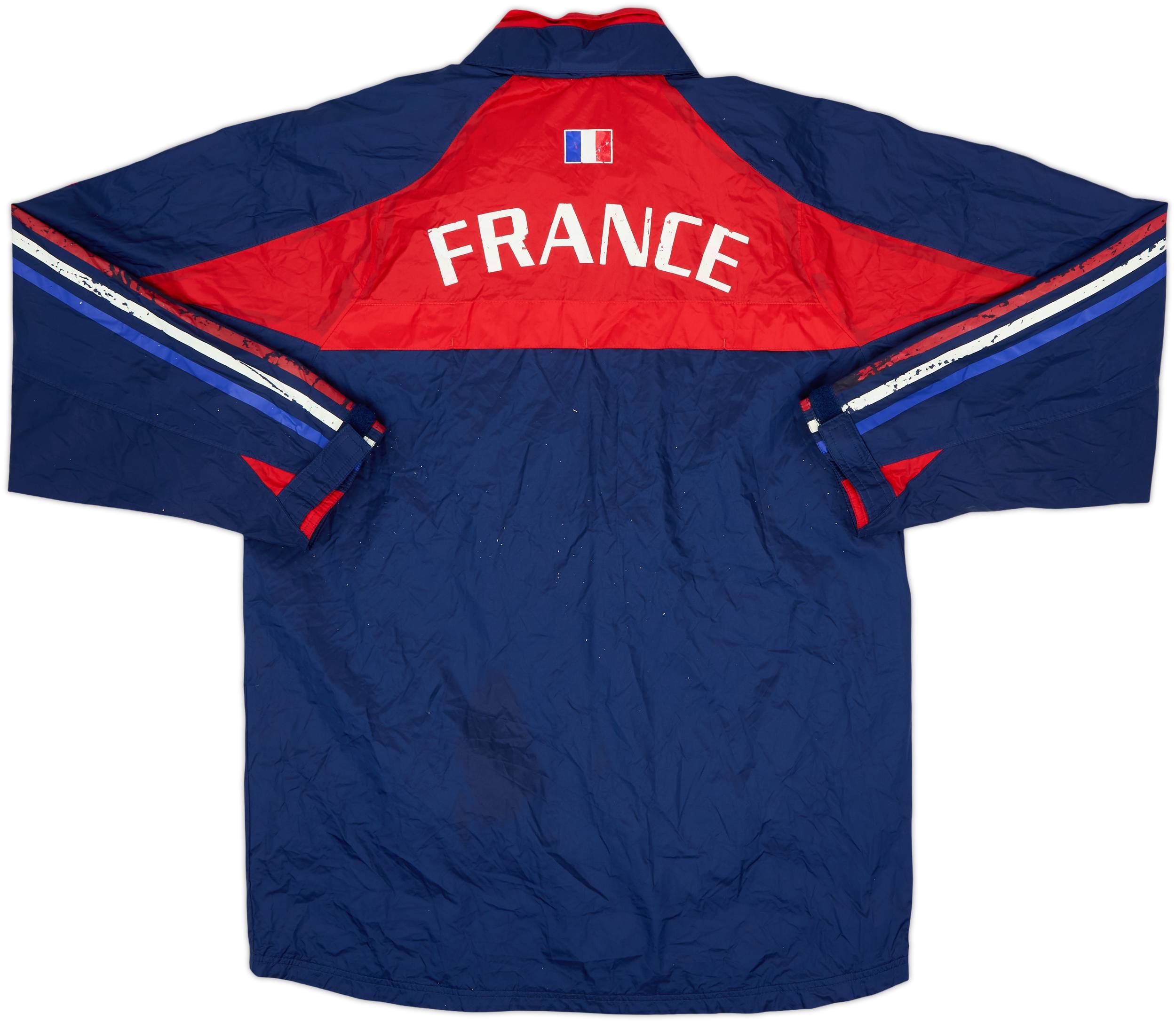 2002-04 France adidas Hooded Rain Jacket - 6/10 - (XL.Boys)