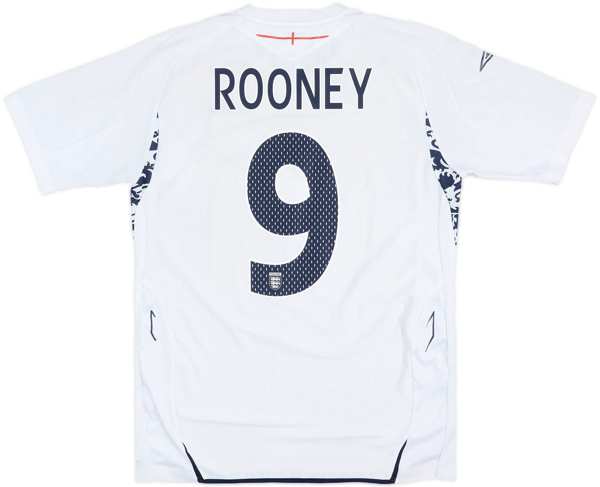 2007-09 England Home Shirt Rooney #9 - 5/10 - (M)