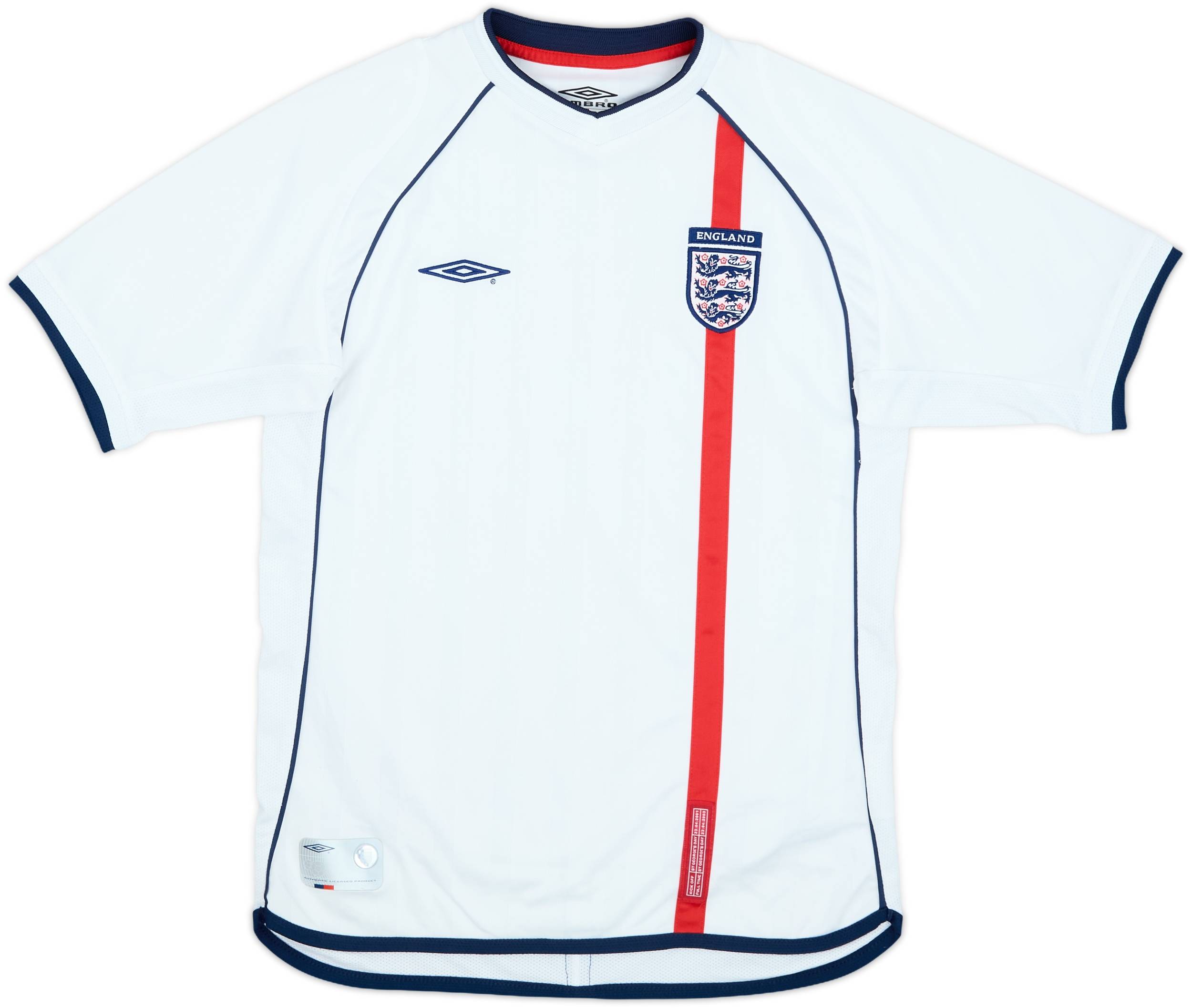 2001-03 England Home Shirt - 8/10 - (L.Boys)
