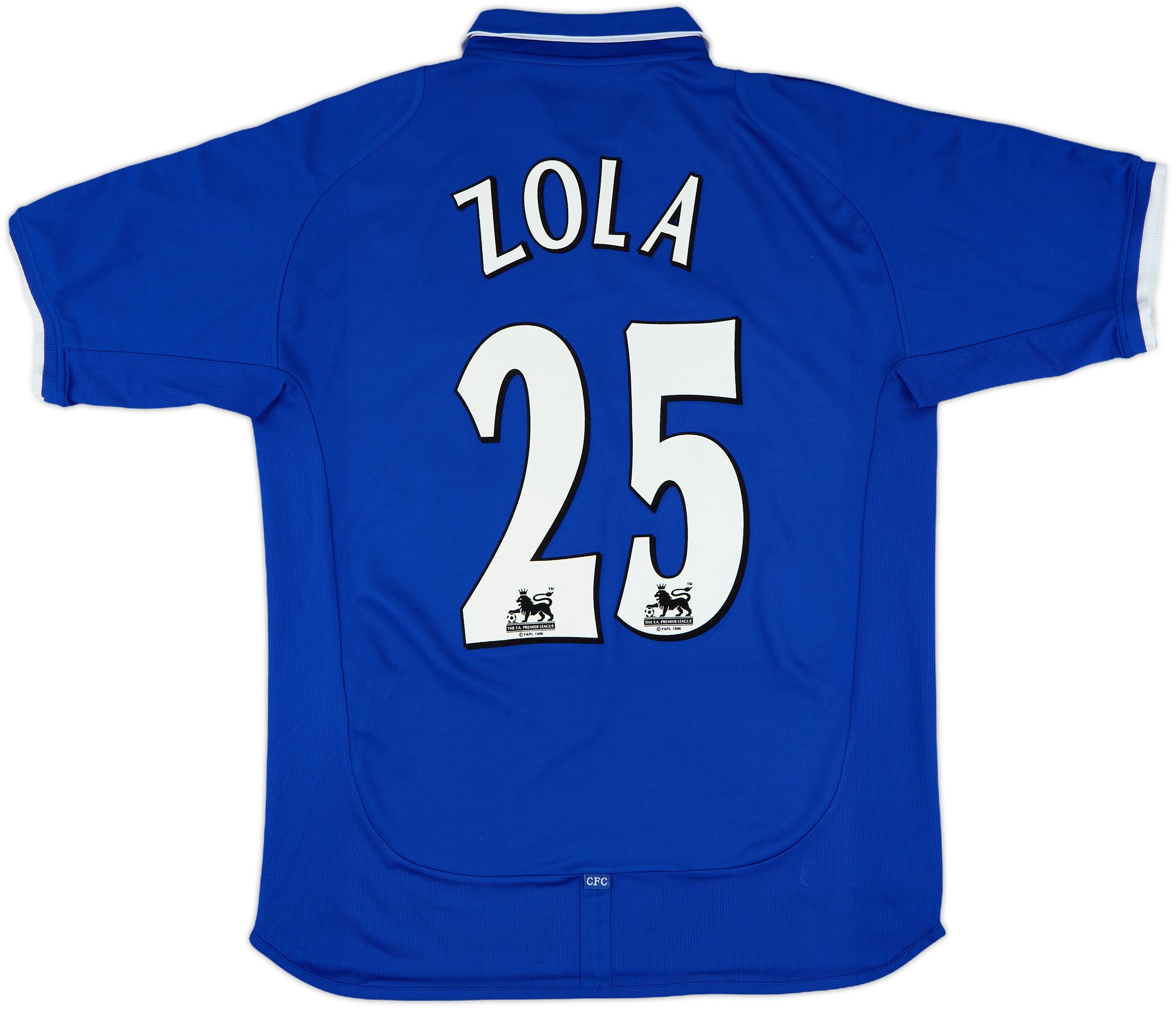 2001-03 Chelsea Home Shirt Zola #25 - 10/10 - (M)