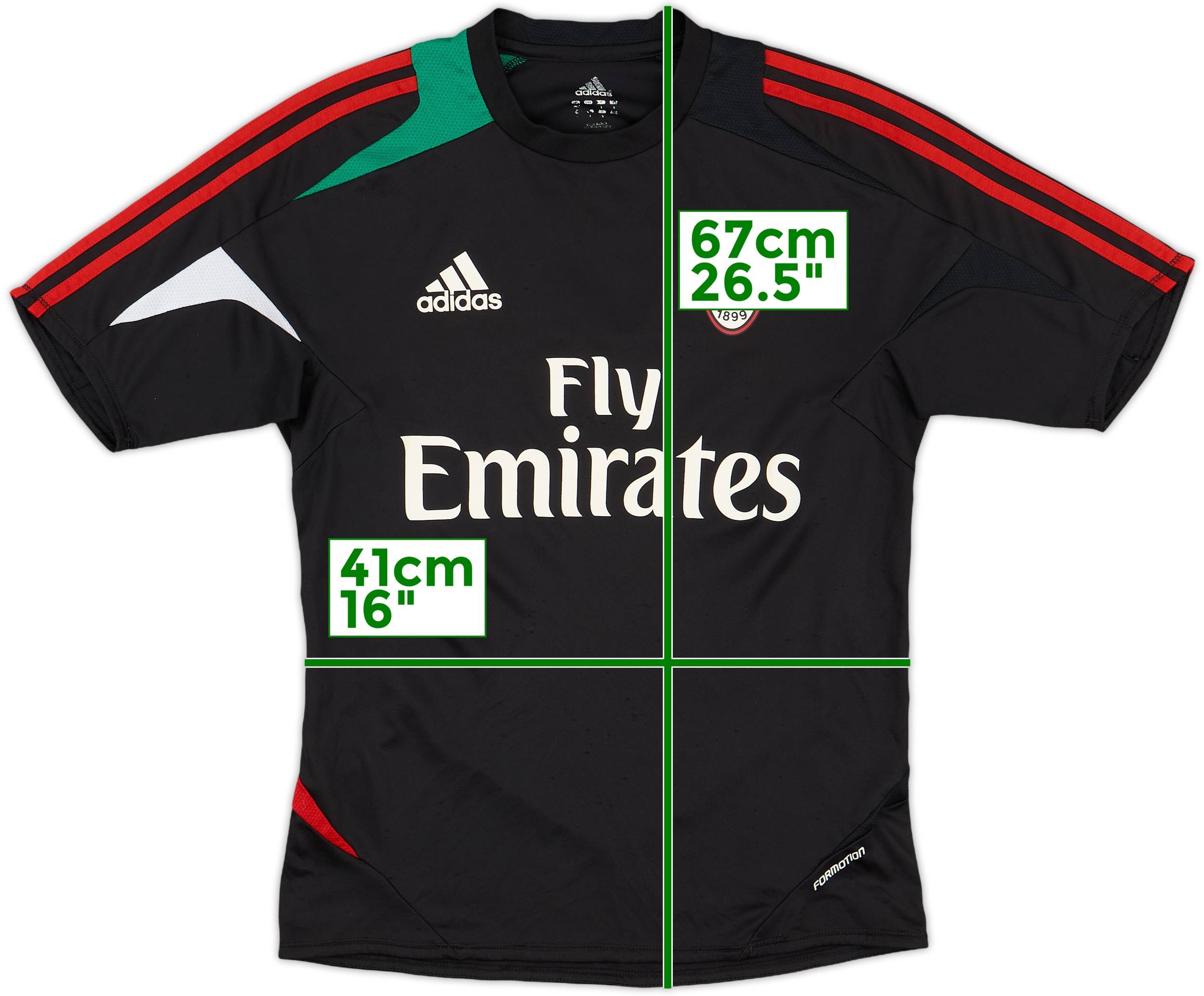 2012-13 AC Milan adidas Formotion Training Shirt - 8/10 - (L.Boys)