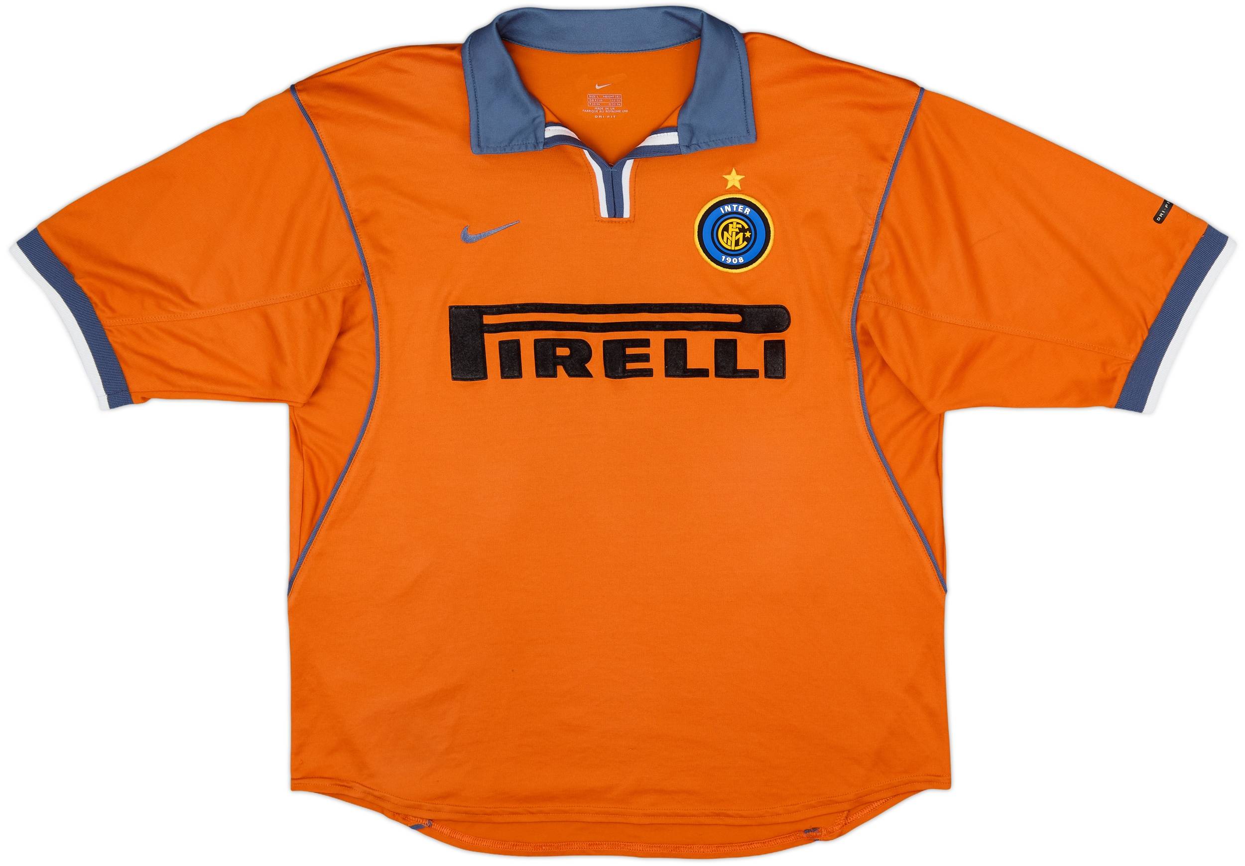 2000-01 Inter Milan Third Shirt Ronaldo #9 - 8/10 - (L)