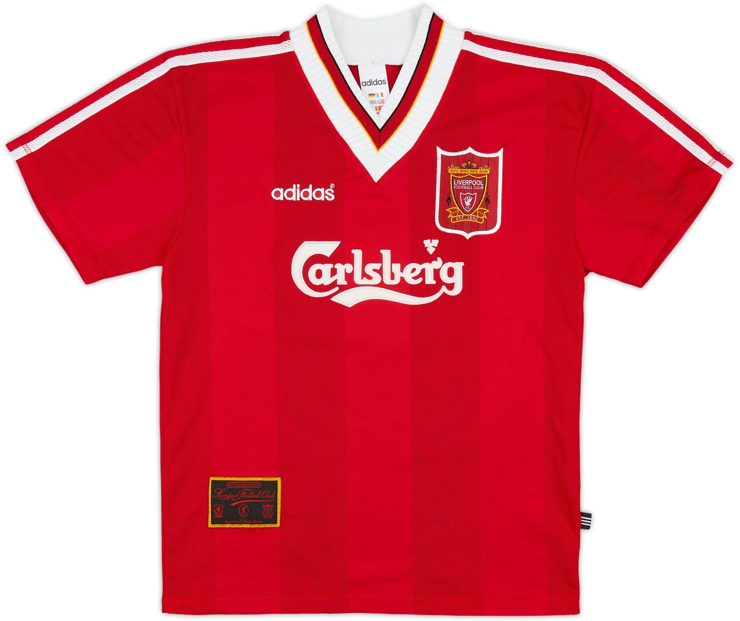 1995-96 Liverpool Home Shirt - 5/10 - (XL.Boys)